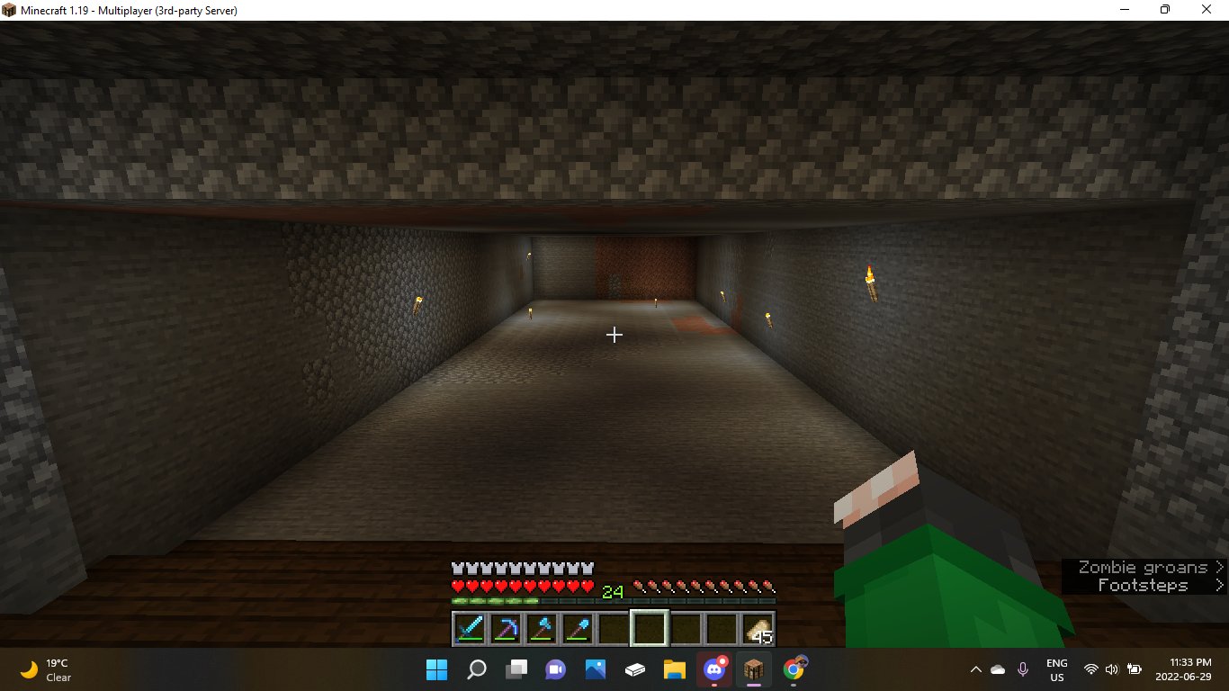 Just finished this part of my massive basement on my friends java server and I'm really proud of ...