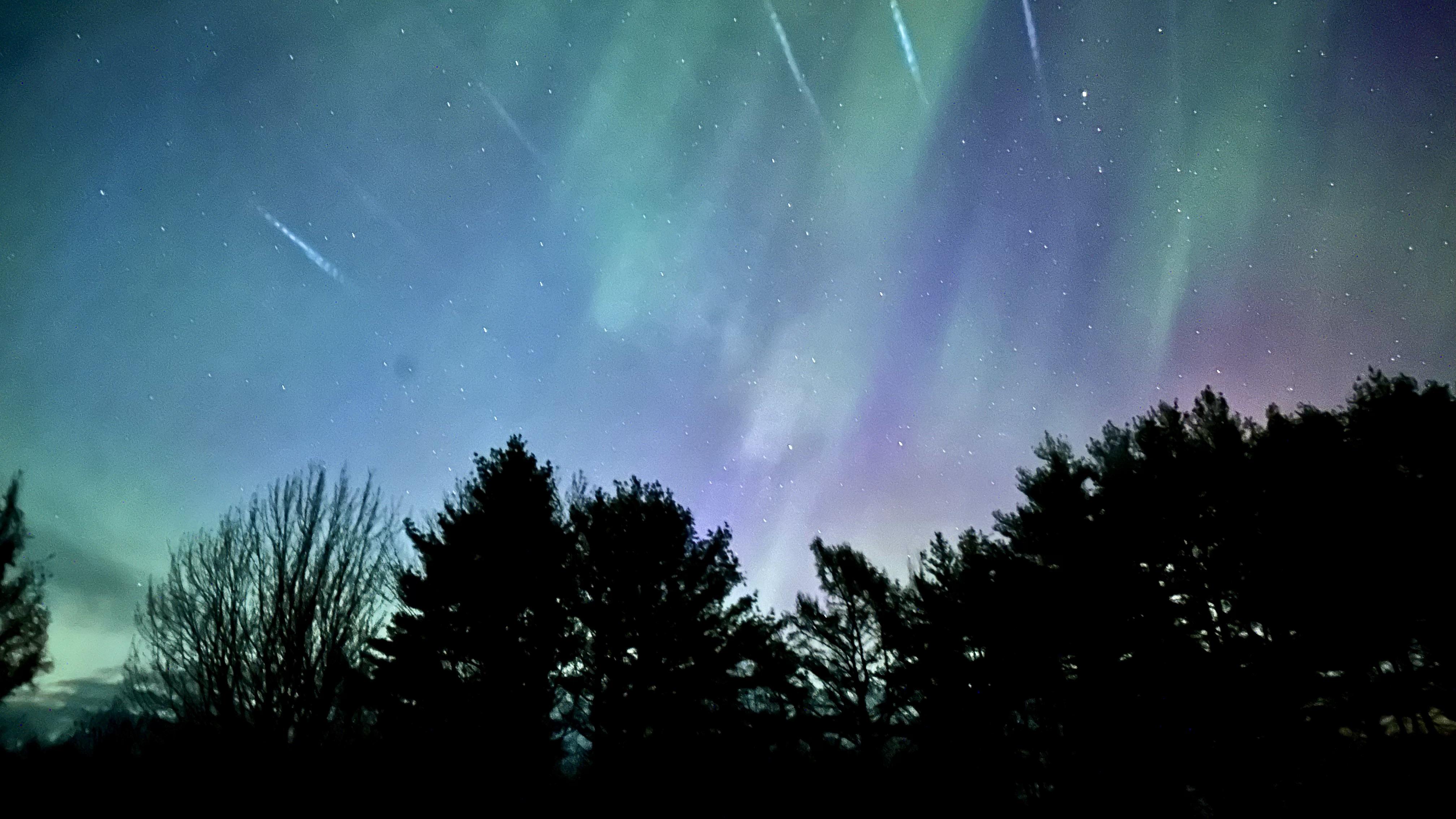 Aurora Borealis in my backyard | Scrolller