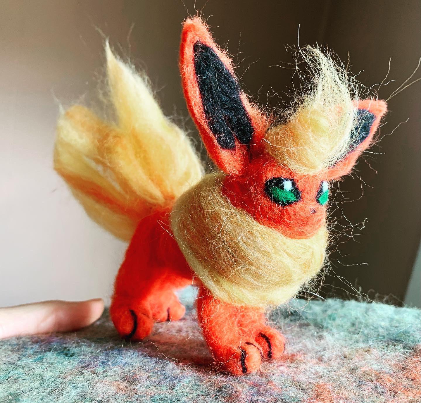 Flareon felted~ [OC] | Scrolller