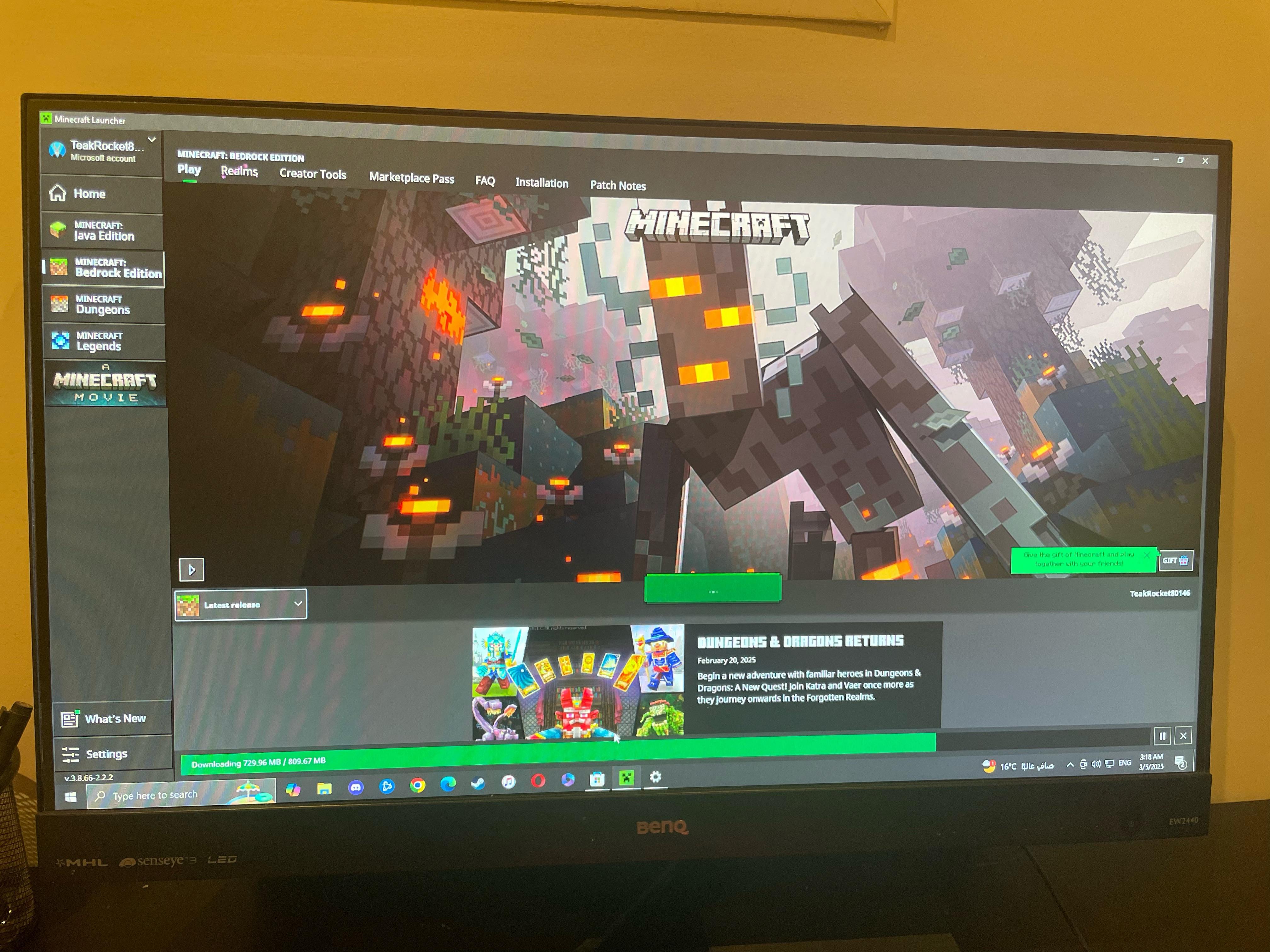 Install stuck Help Minecraft cant install bedrock edition | Scrolller