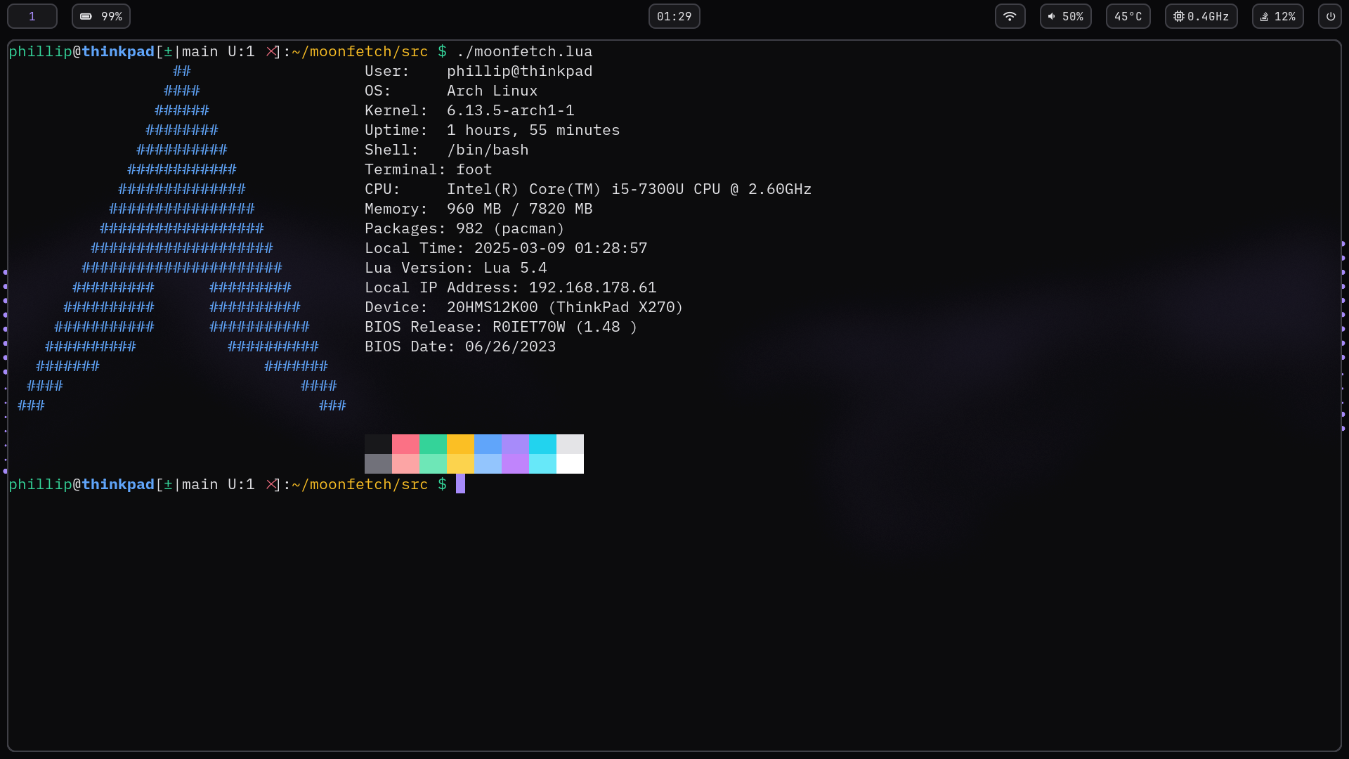 [SwayFX] somewhat minimal setup for my new x270 | Scrolller