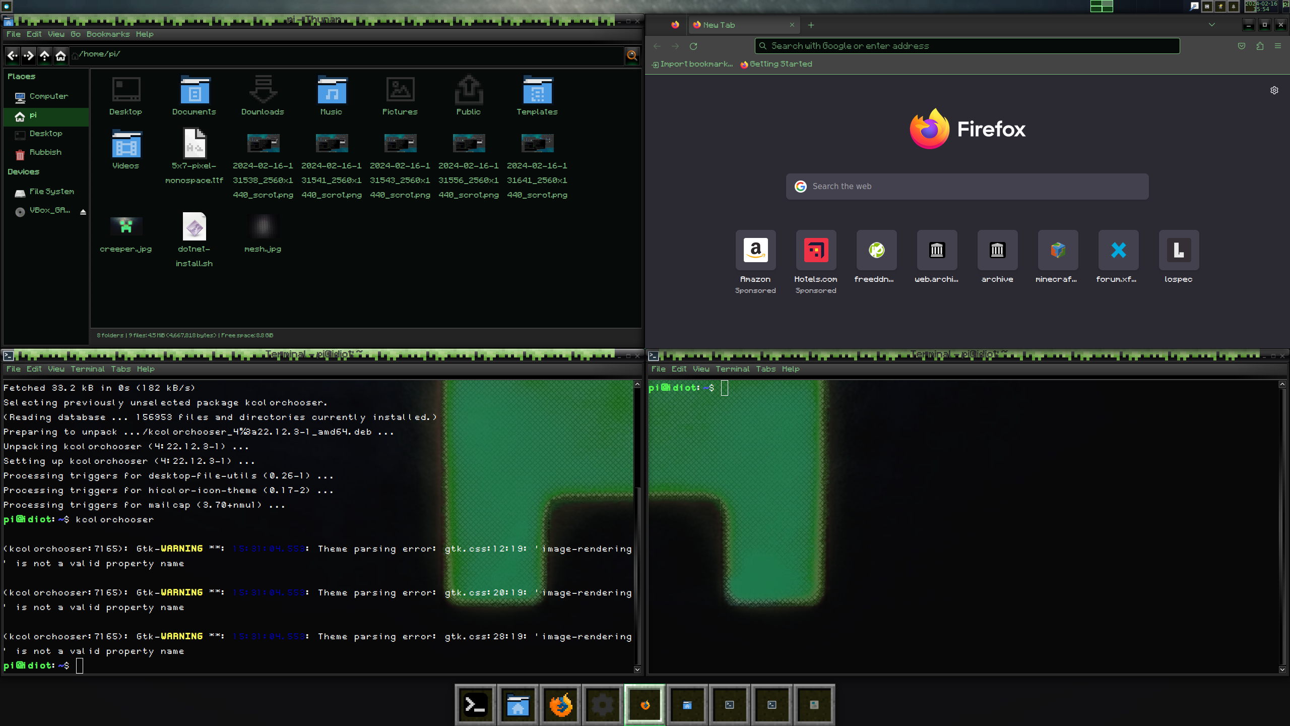 [XFCE] I made a Minecraft theme (for some reason) | Scrolller