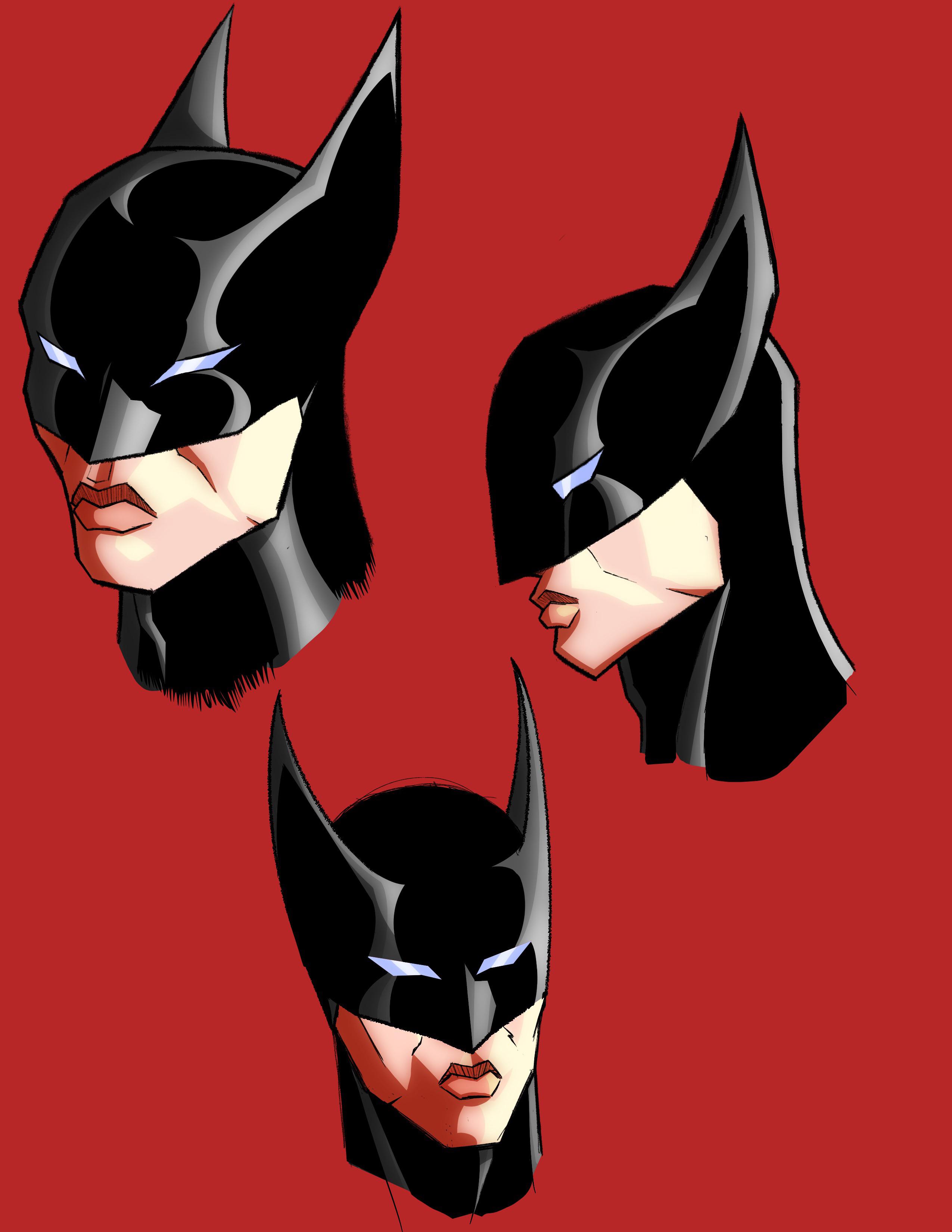 Batman/Bruce Wayne head sketches for my own Batman Project | Scrolller