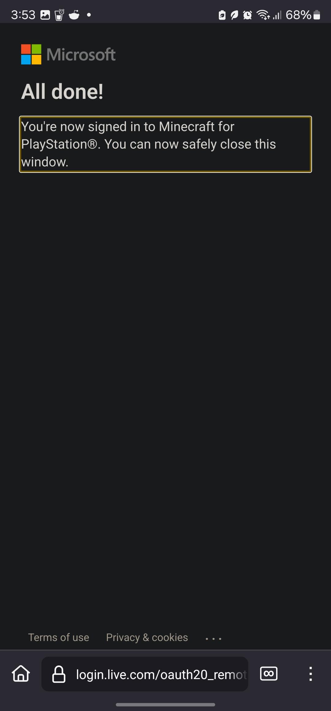 Microsoft account link issue PS5 | Scrolller