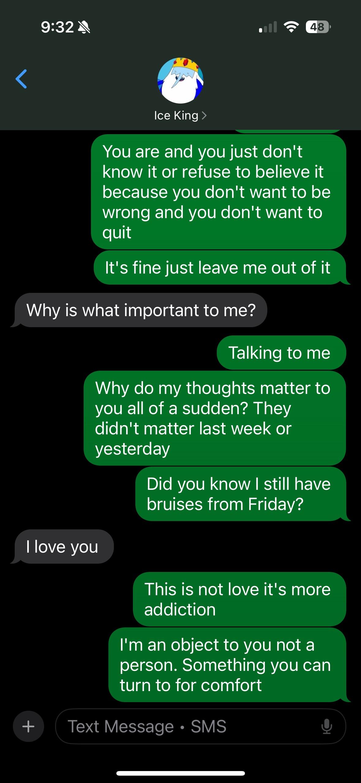 More texts from ice king | Scrolller