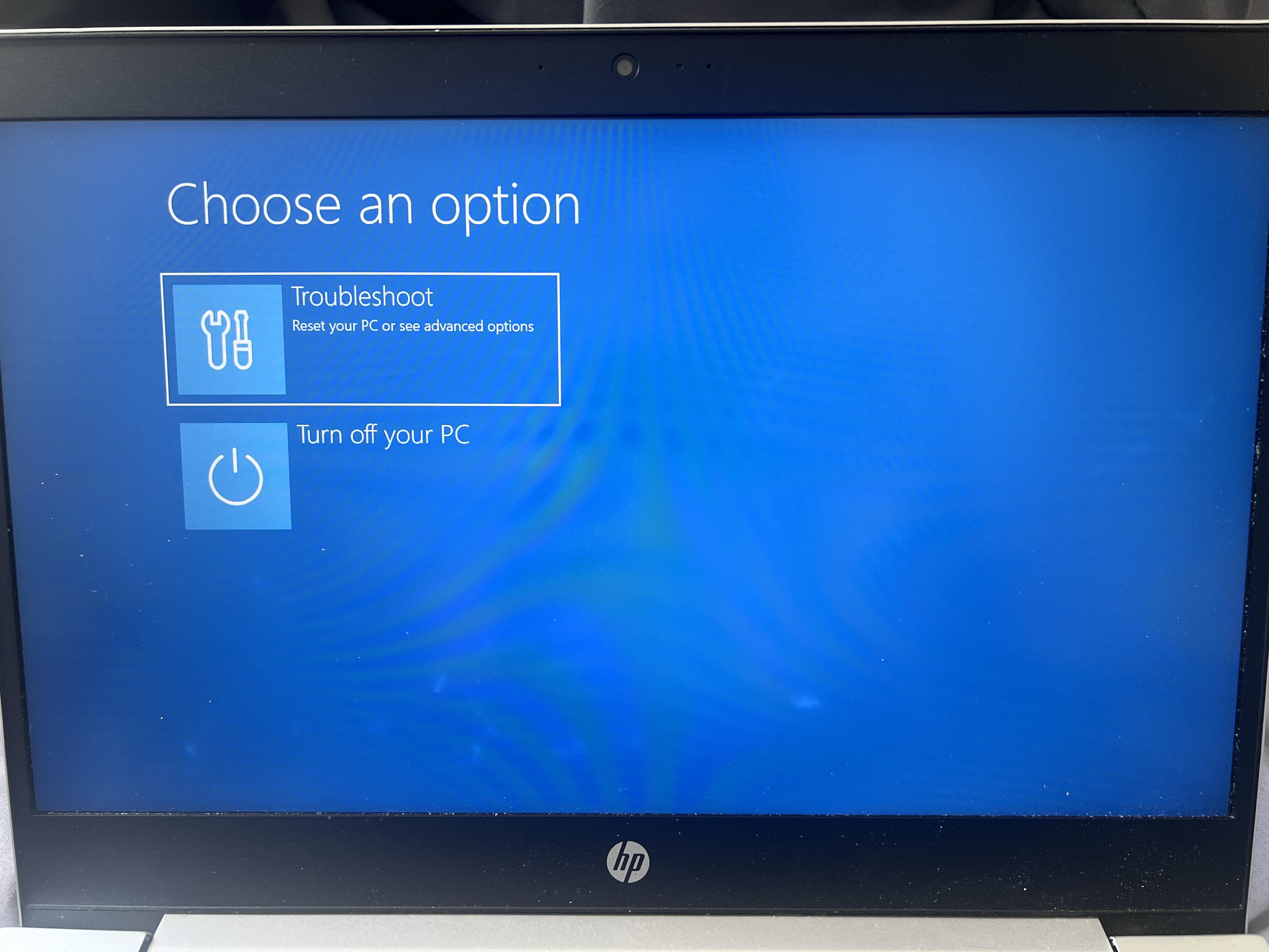 HP Probook stuck on Windows 11 troubleshoot/turn off your PC screen, hoping to decrypt and ...