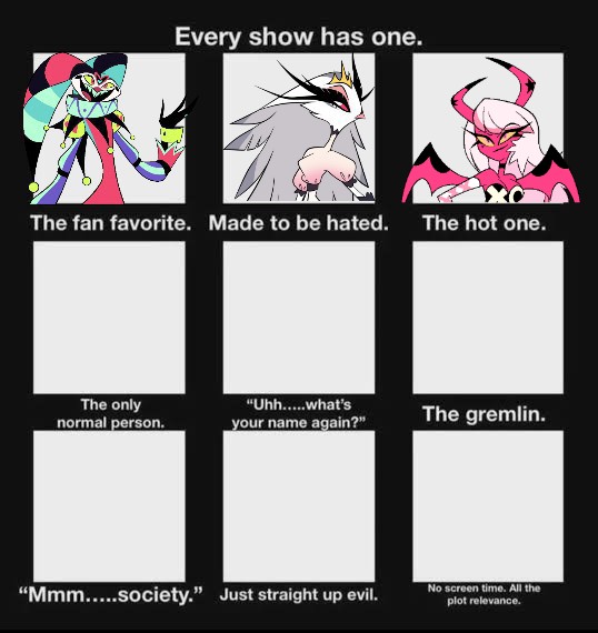 Verosika won the "Hot one". Who's "The Only Normal Person"? (Helluva Boss edition) | Scrolller