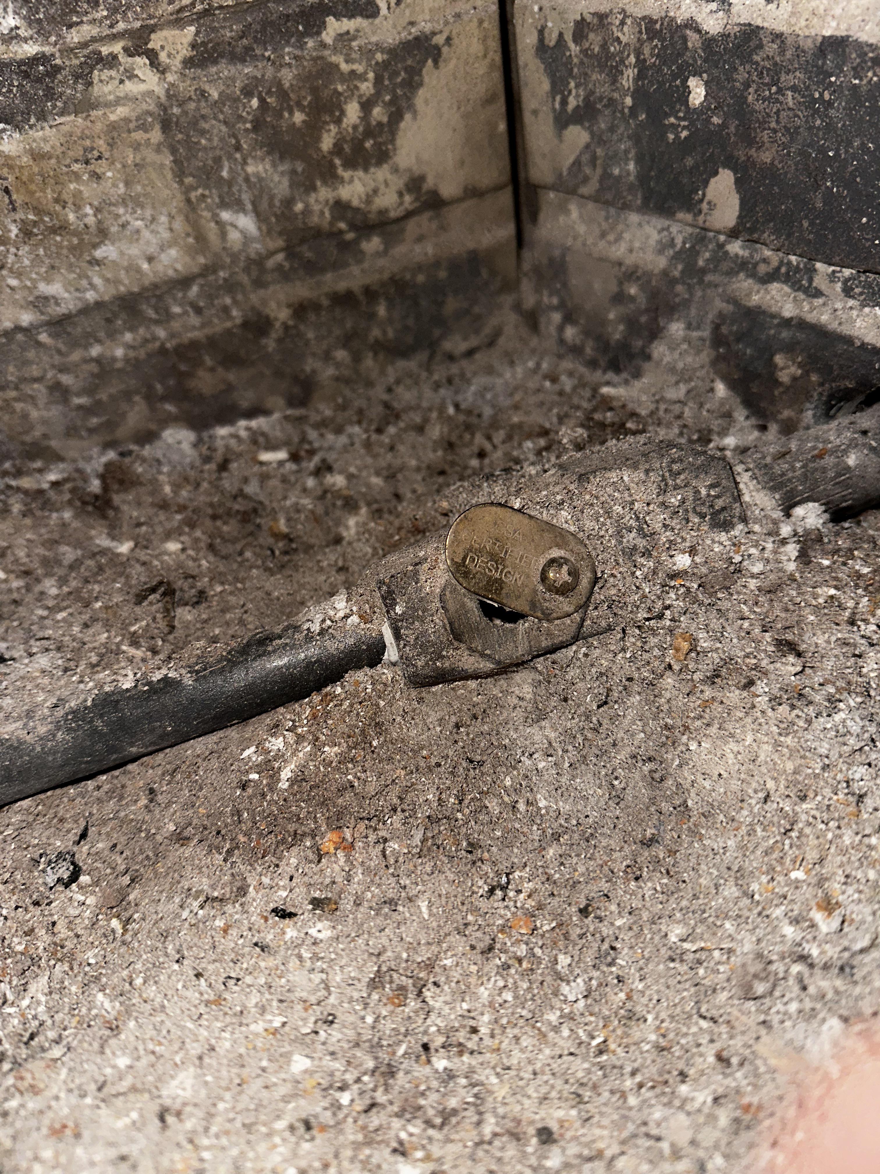 Gas fireplace valve cover partially open? | Scrolller