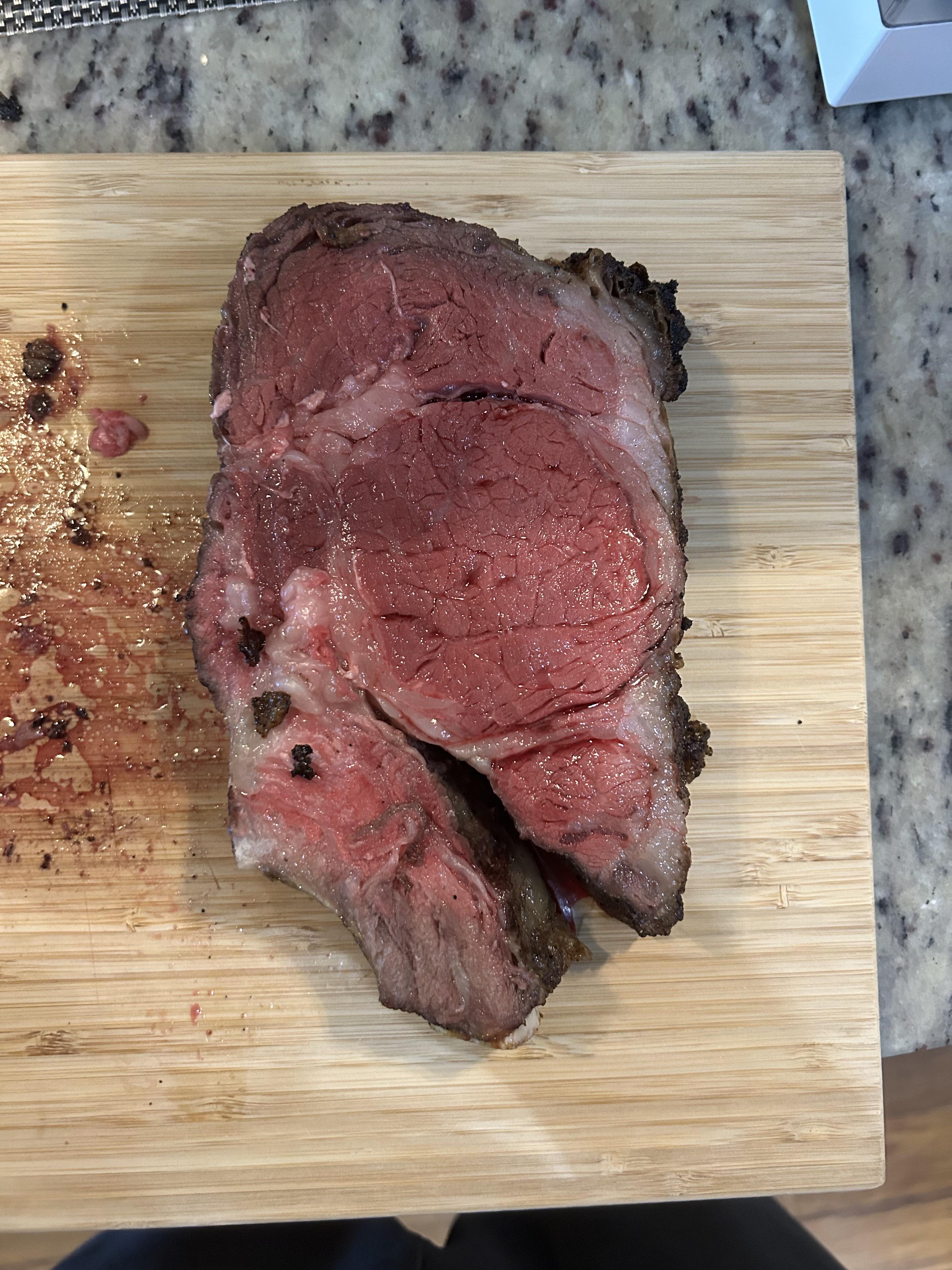 First time reverse seared the entire rack. | Scrolller