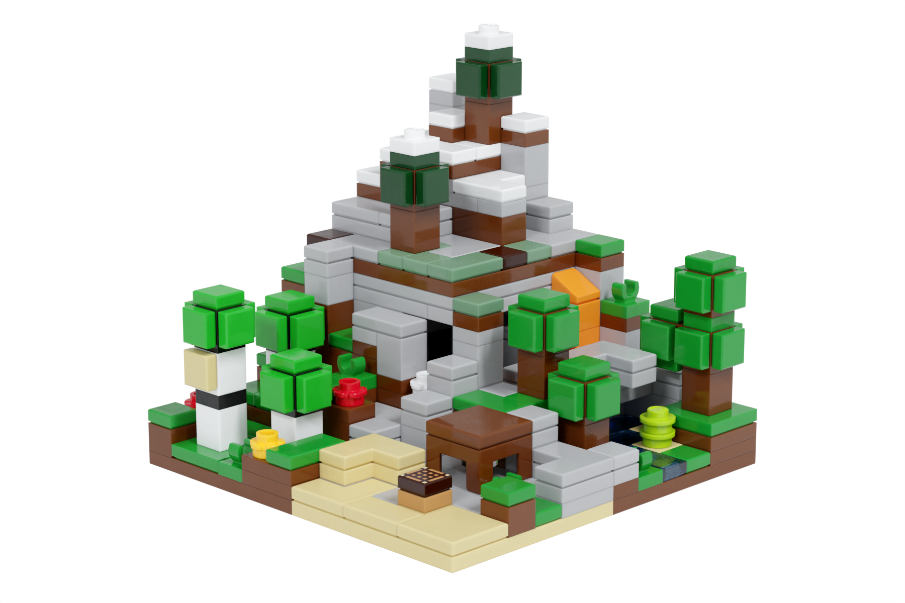 13 years ago I helped work on the original LEGO Minecraft set, so I built a tribute to it: The ...