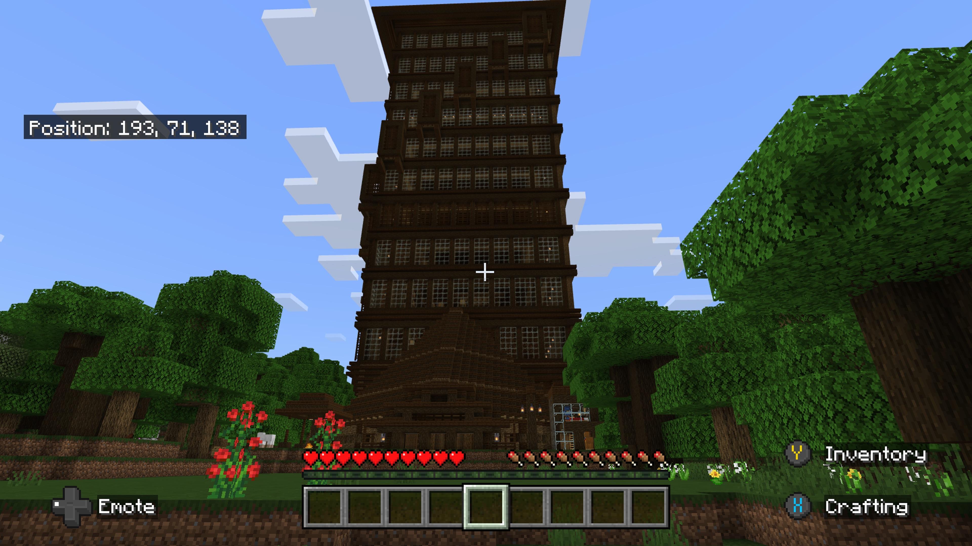 Visiting my massive hotel build (survival) | Scrolller