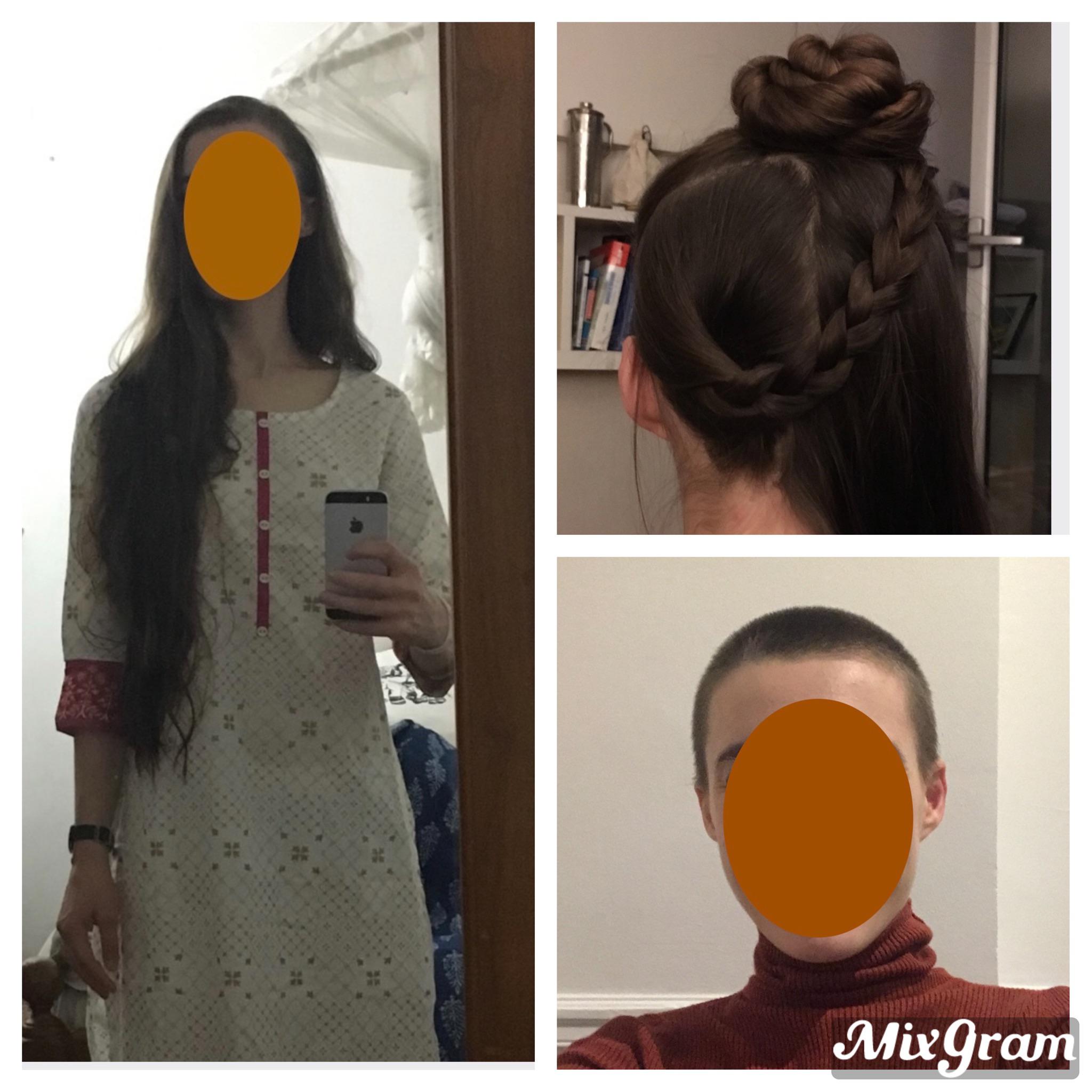 Round two. Growing out my hair from a buzz cut | Scrolller