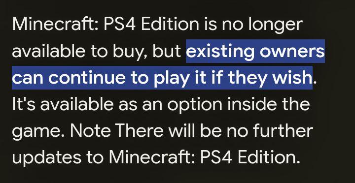 So Idk what is going on but can and should I get MC on ps4 | Scrolller