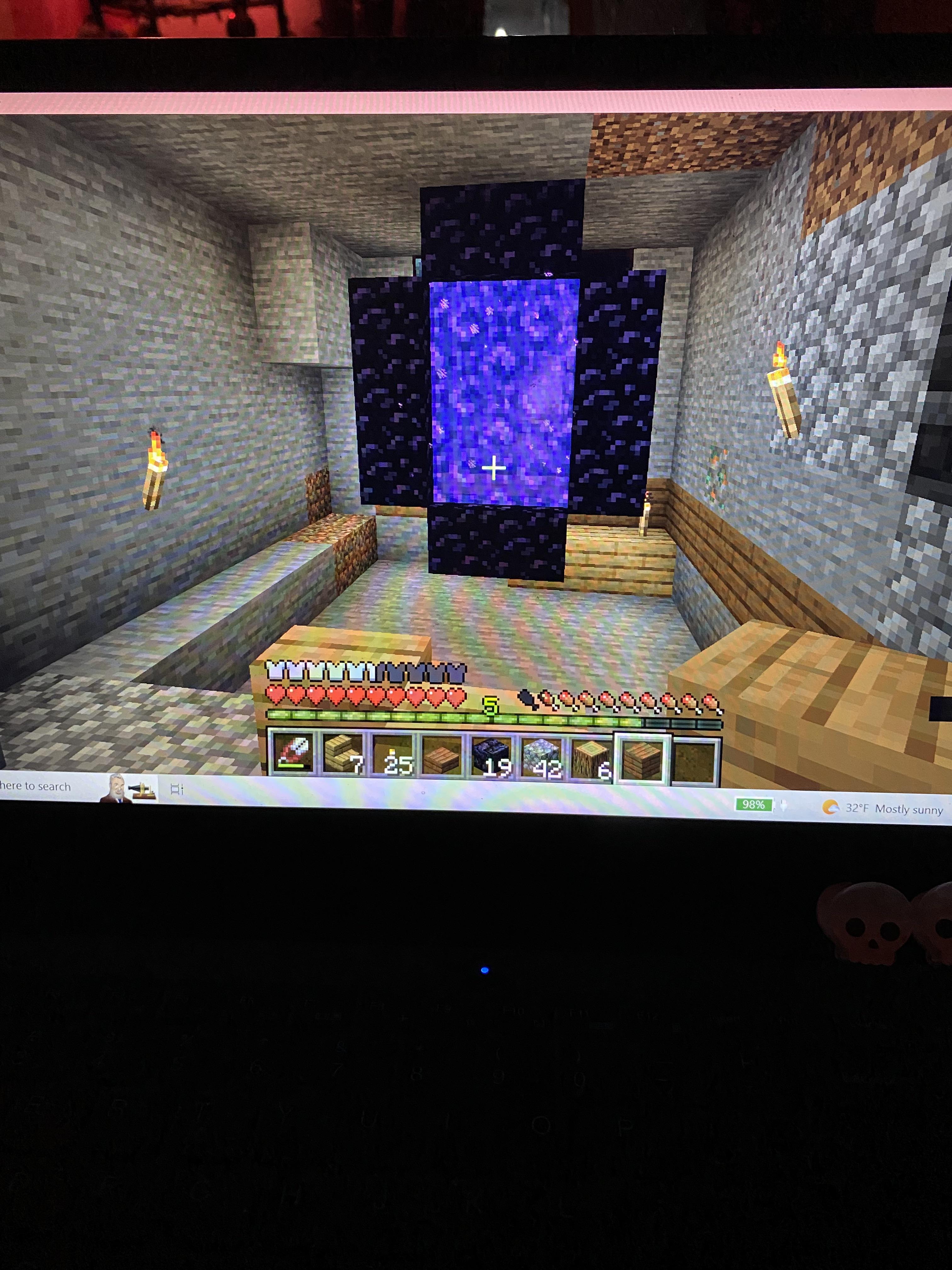 Came back from the nether and SO many blocks from my base are just.. missing? | Scrolller