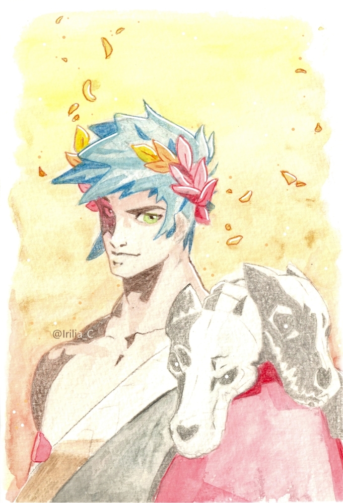 I painted “Hades“ (Game) Postcards. 100% traditional | Scrolller