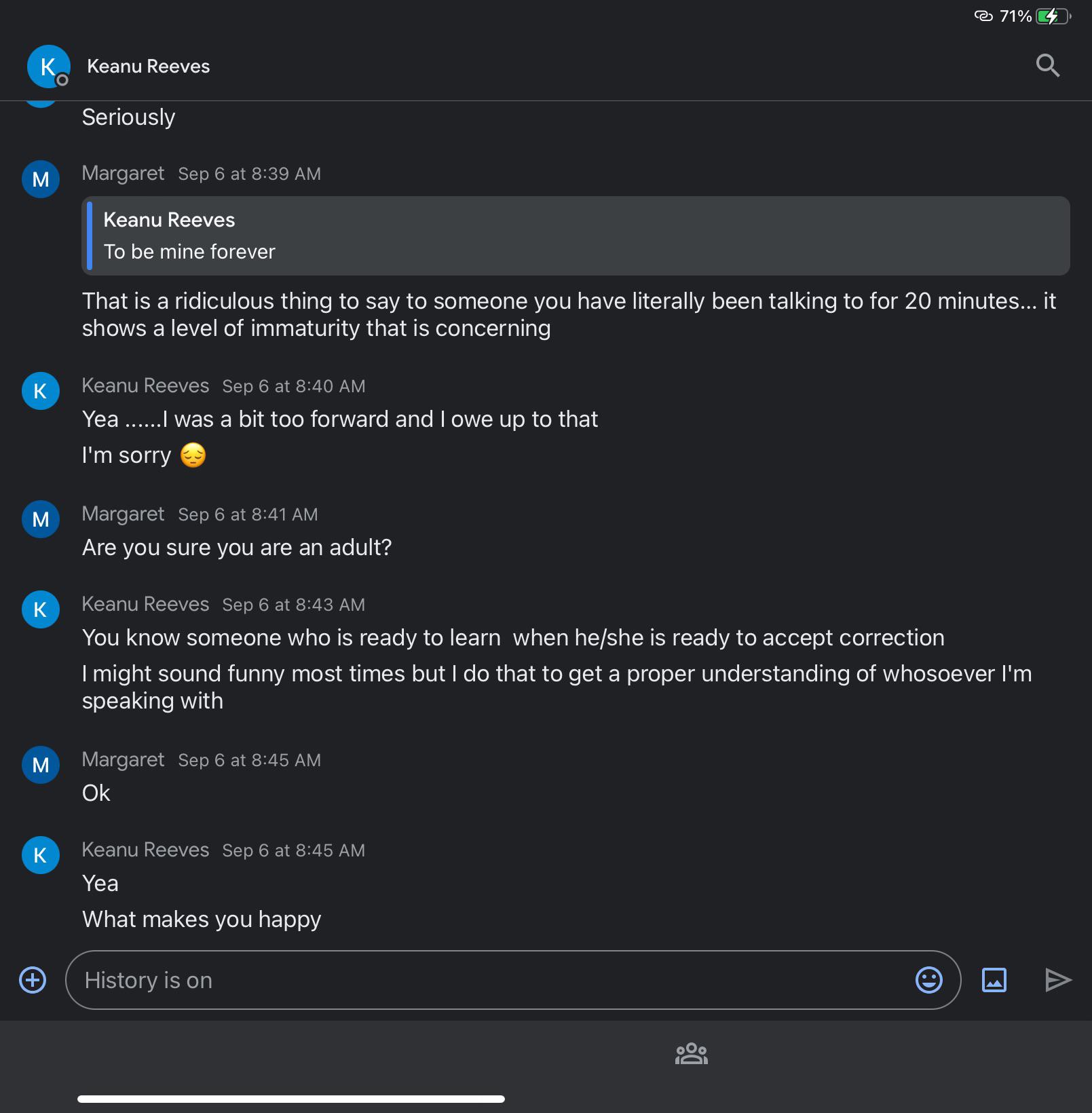 Keanu Reeves — Part One — With Margaret | Scrolller