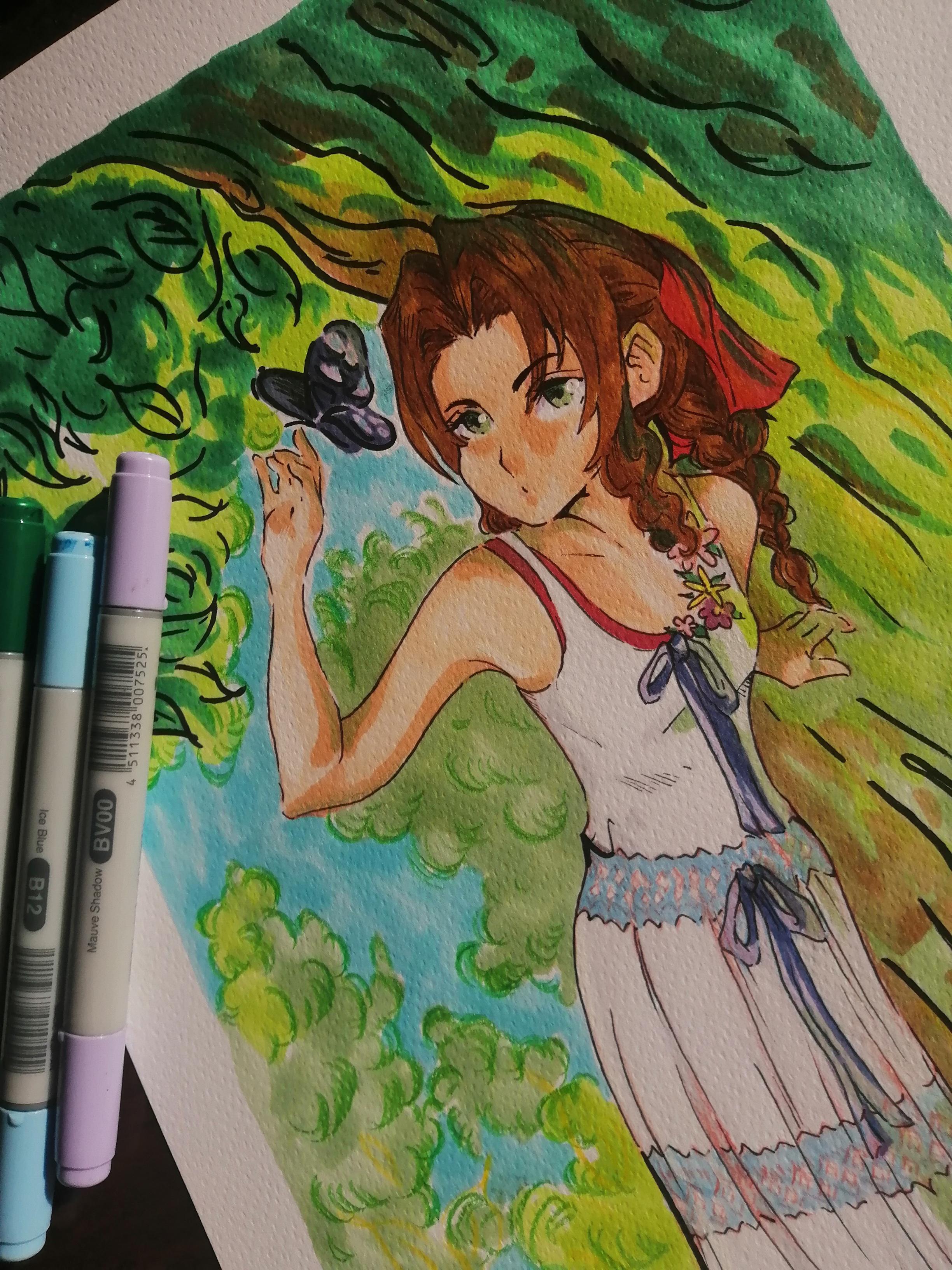 Aerith fanart by me ️🌼 | Scrolller