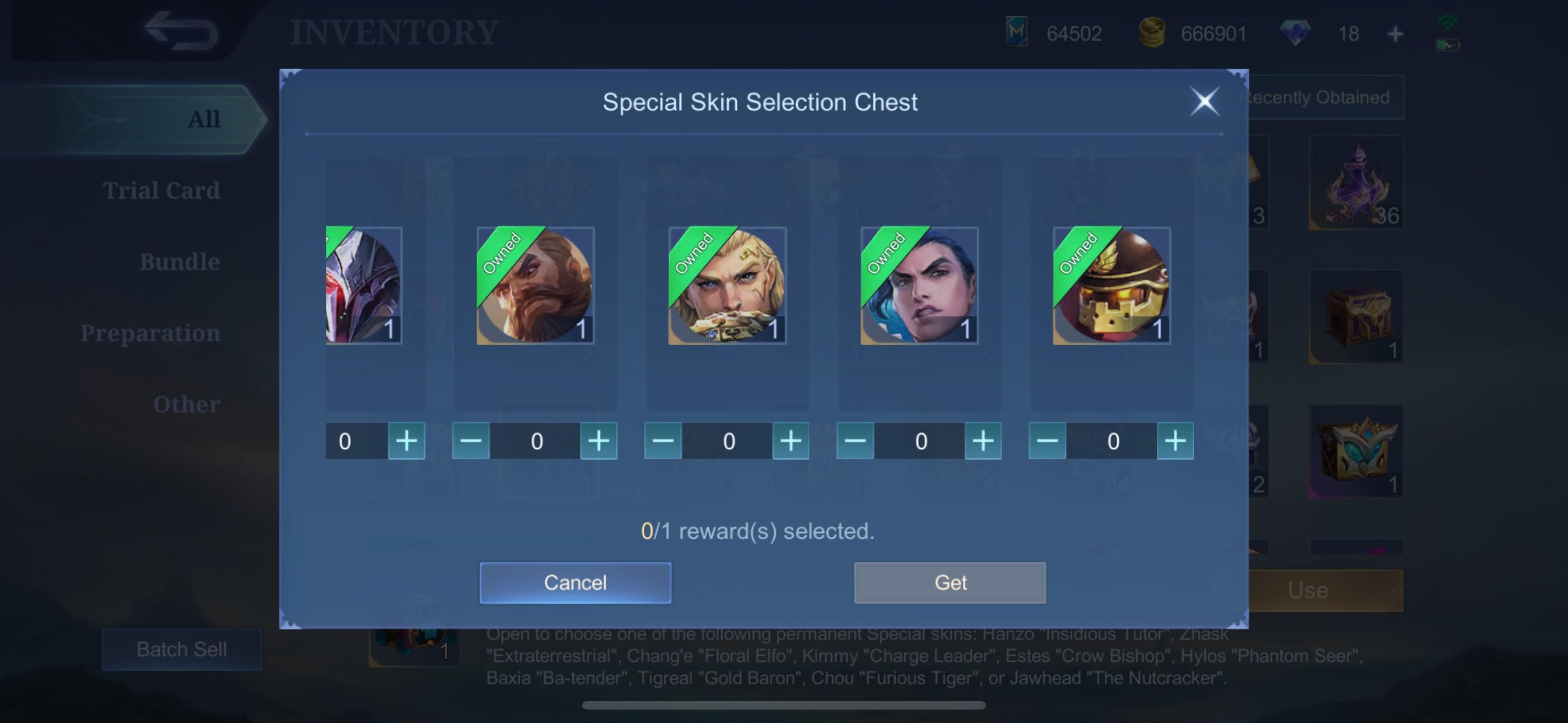 Owned every single skins in both free special and epic chests . | Scrolller
