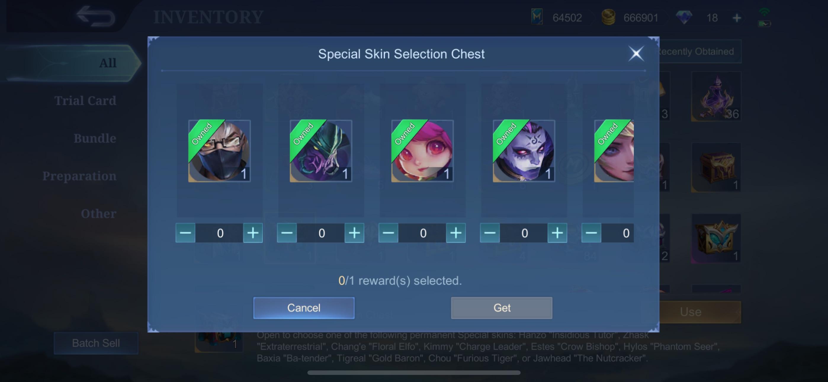 Owned every single skins in both free special and epic chests . | Scrolller