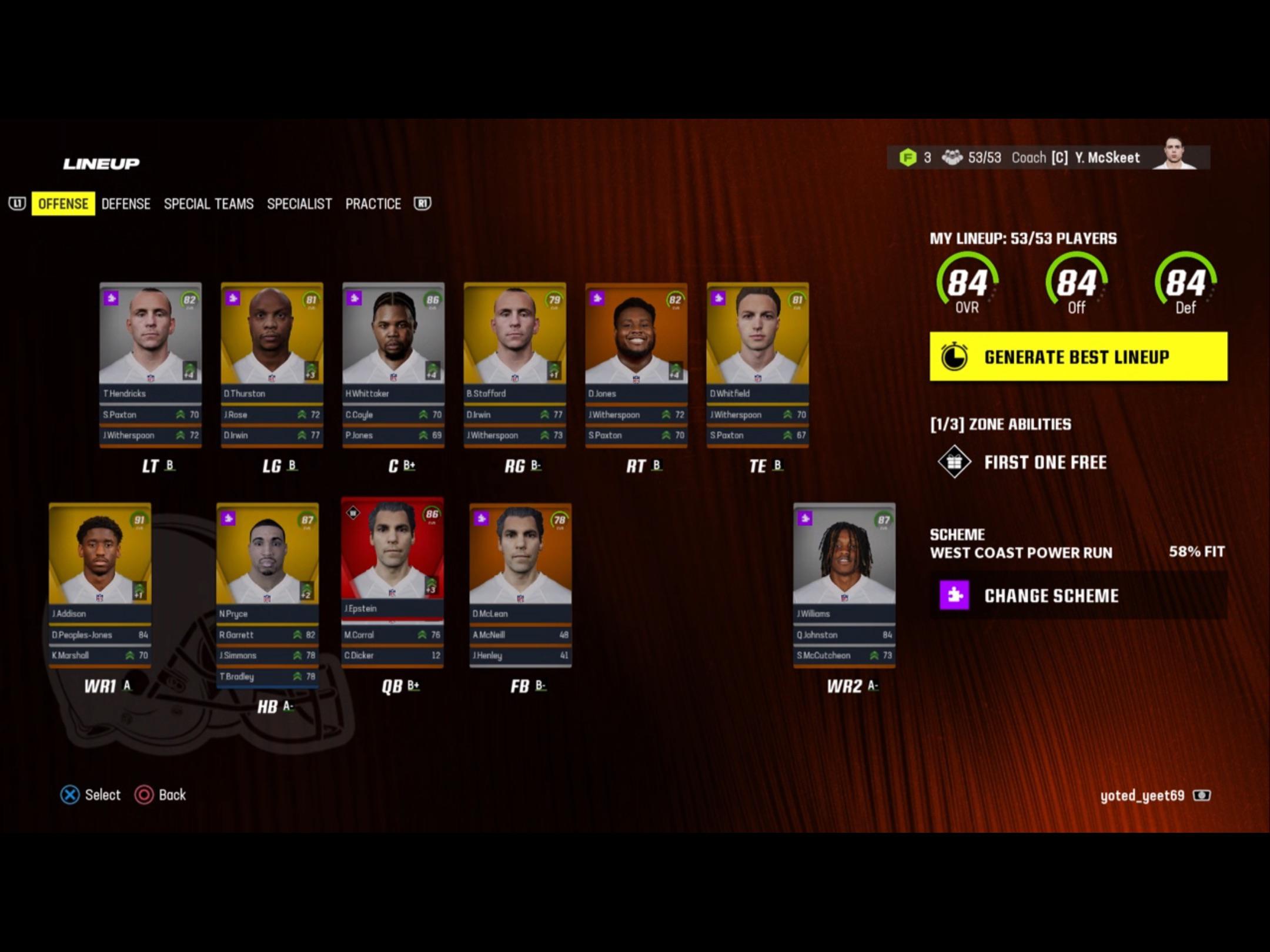 Rate my lineup (CB2 is injured that’s why he’s at the bottom of depth chart) | Scrolller