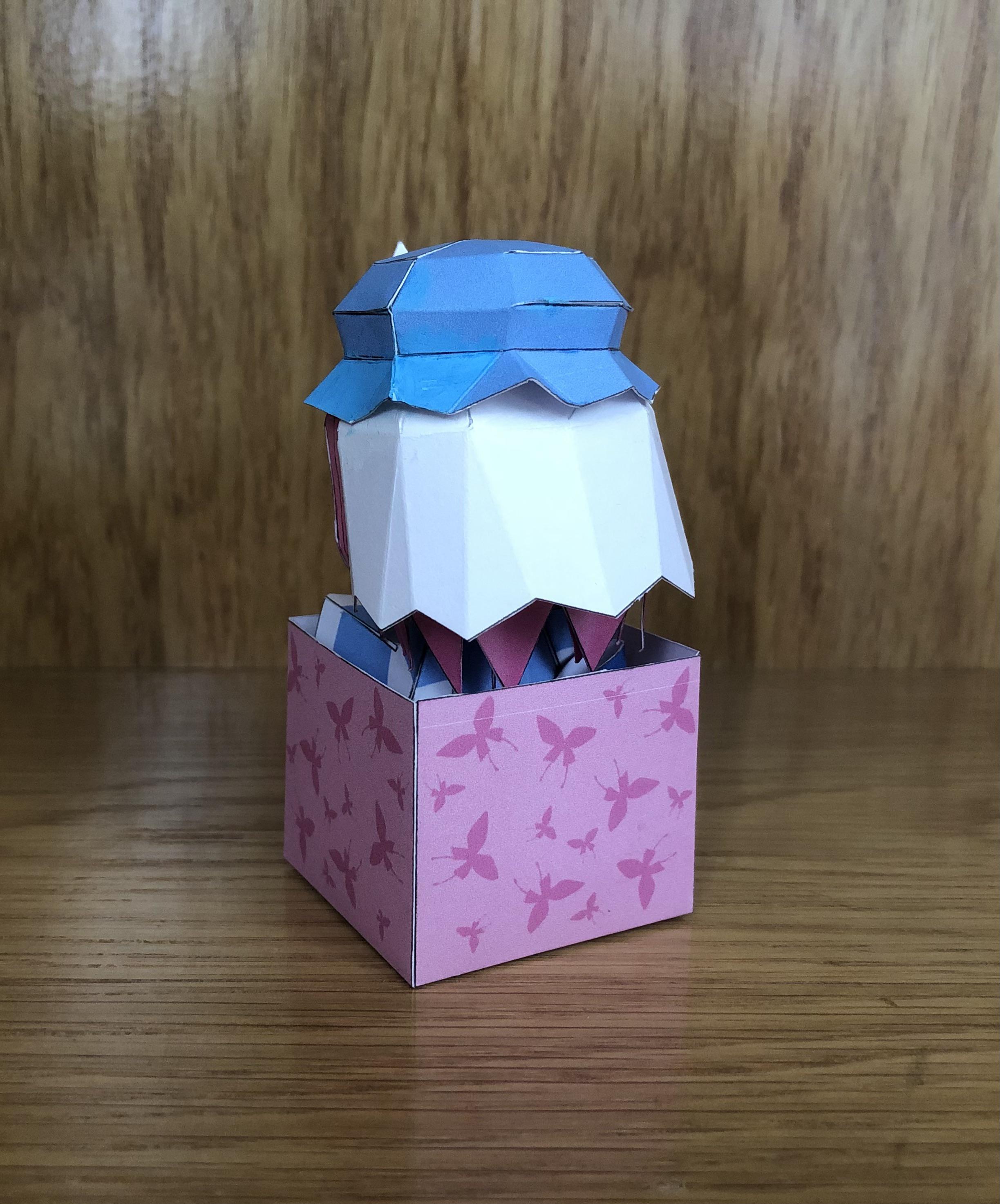 I made Yuyuko in a Box papercraft. | Scrolller