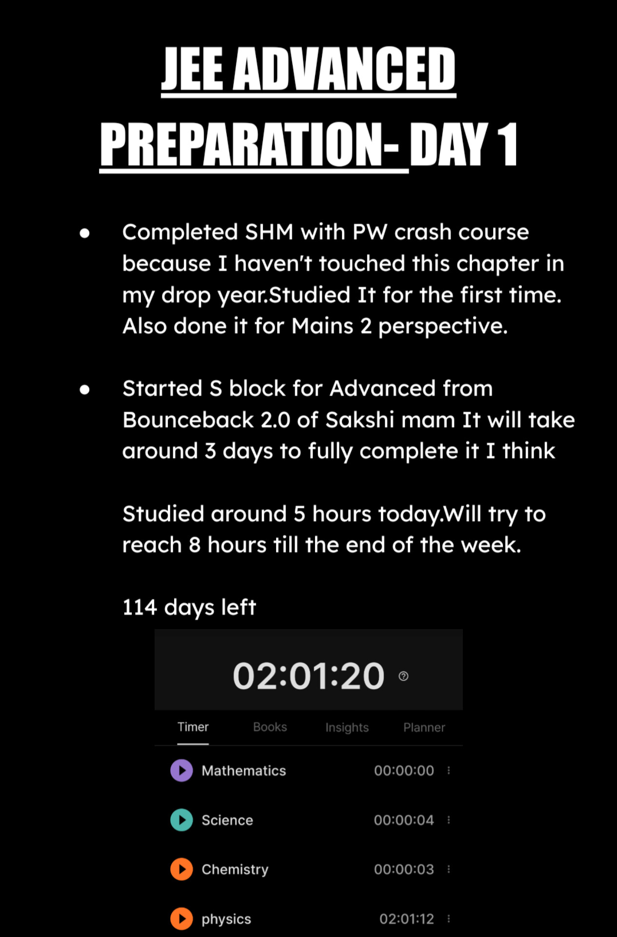 Day 1 of JEE ADVANCED PREPARATION | Scrolller