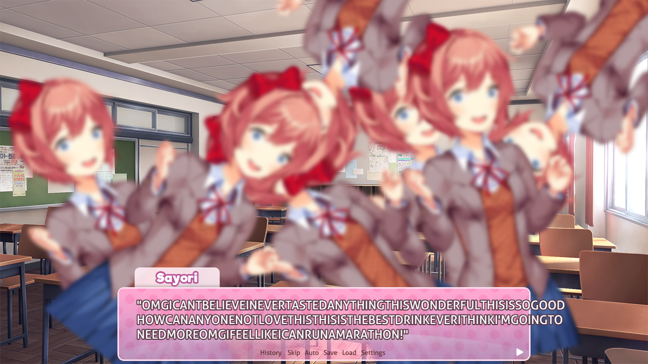Sayori tries a new drink! | Scrolller