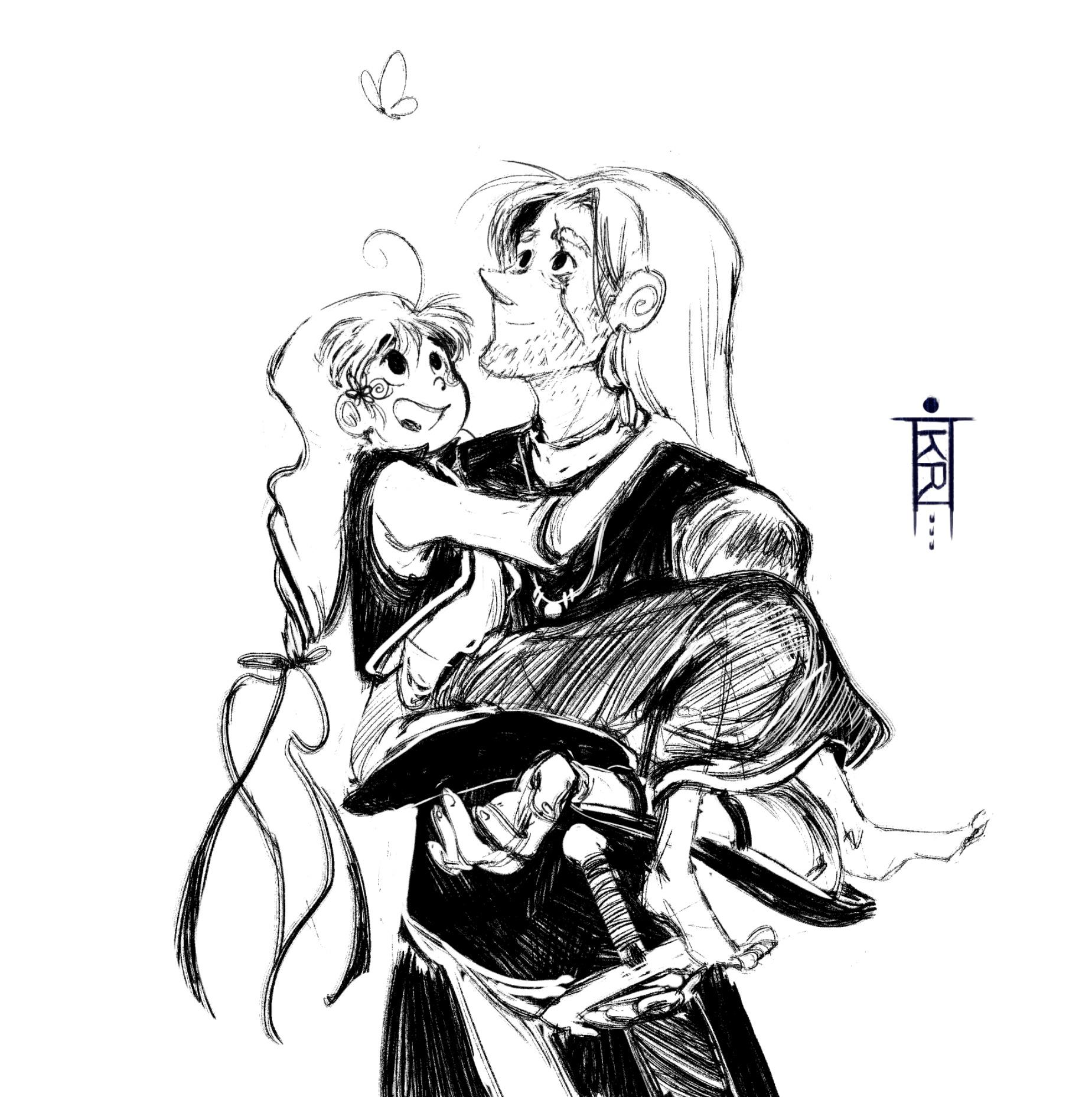 I had a dream once to make a kids comic called “The Adventures of Ciri”. I am still practicing ...