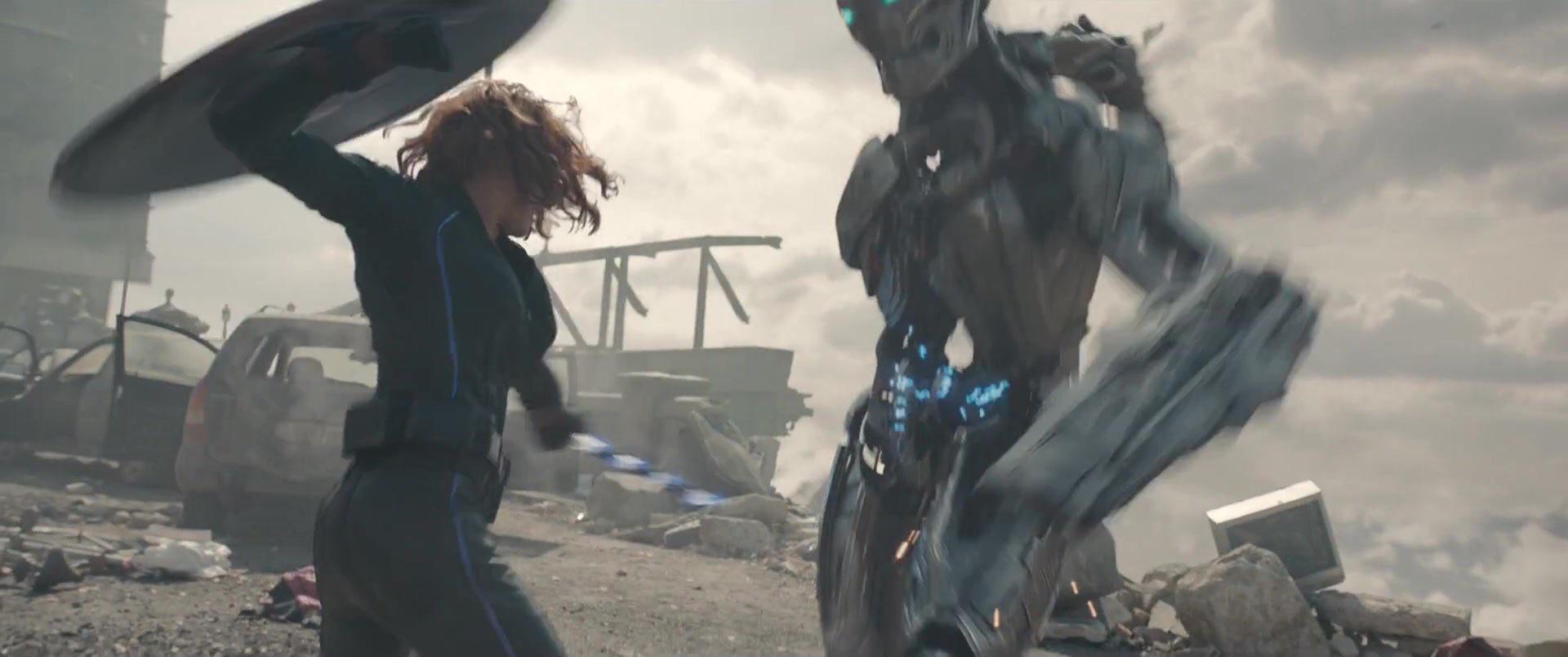 (Avengers Assemble x Avengers: Age of Ultron) Black Widow fights using Captain America’s shield ...