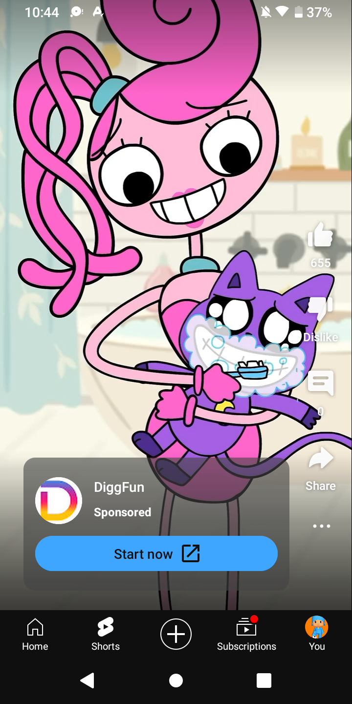 Catnap Brushing His Teeth | Scrolller