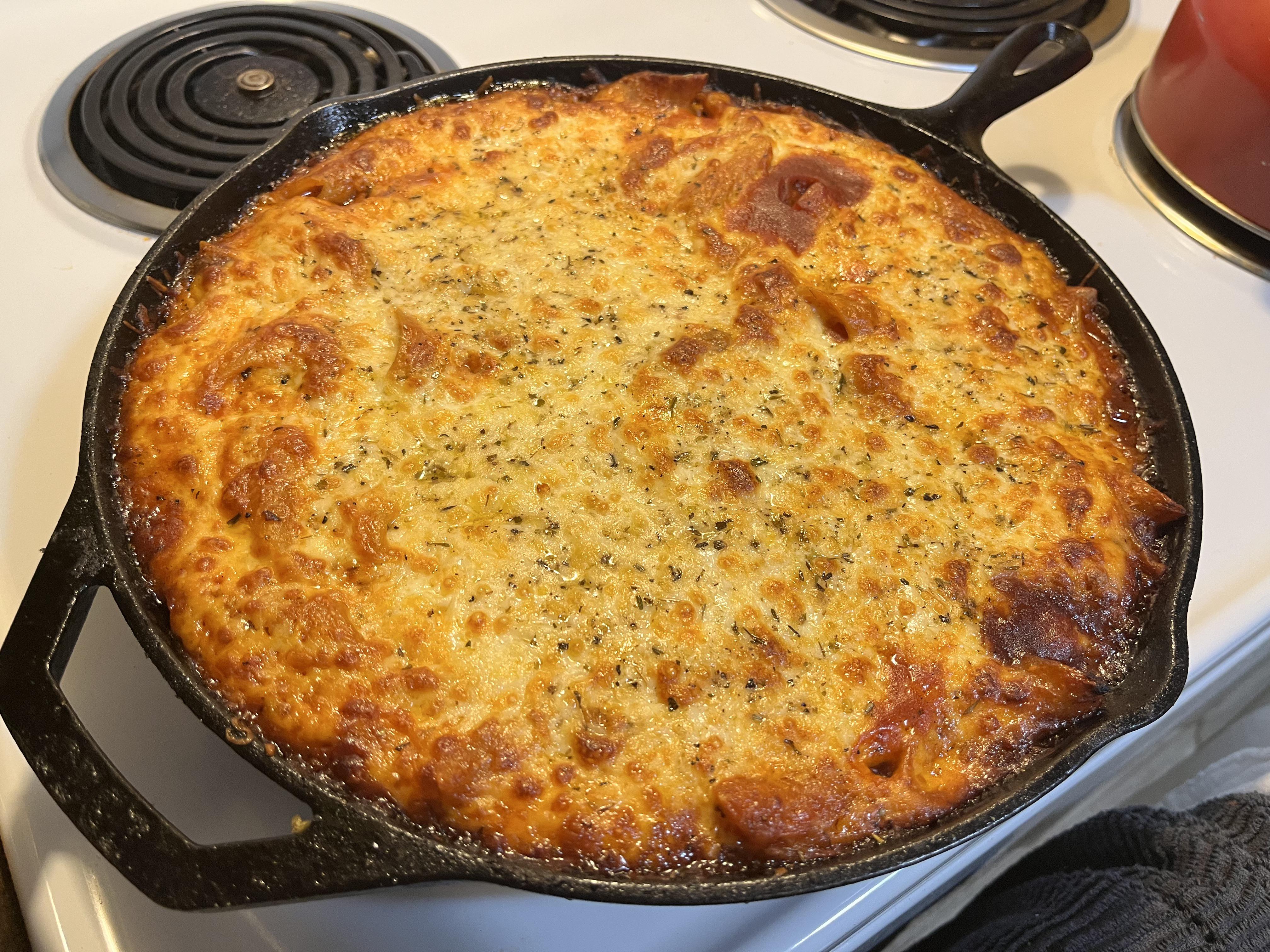 [homemade] Italian sausage and rigatoni pizza bake | Scrolller