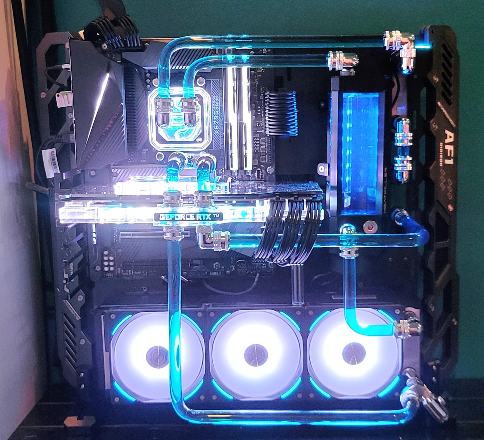 Build upgraded with external radiator. | Scrolller