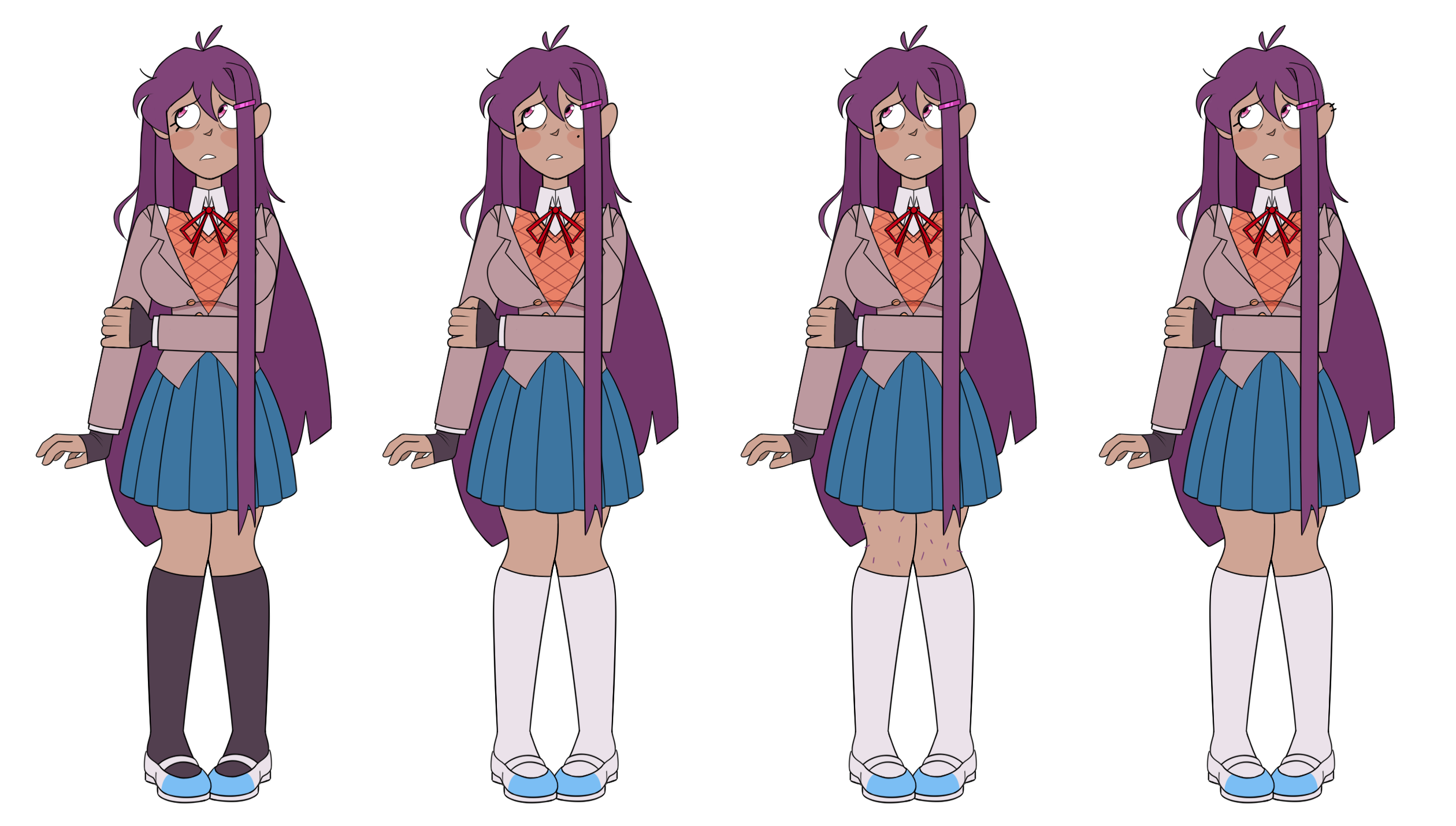 Yuri and Monika! (DDLC cartoon concepts) | Scrolller