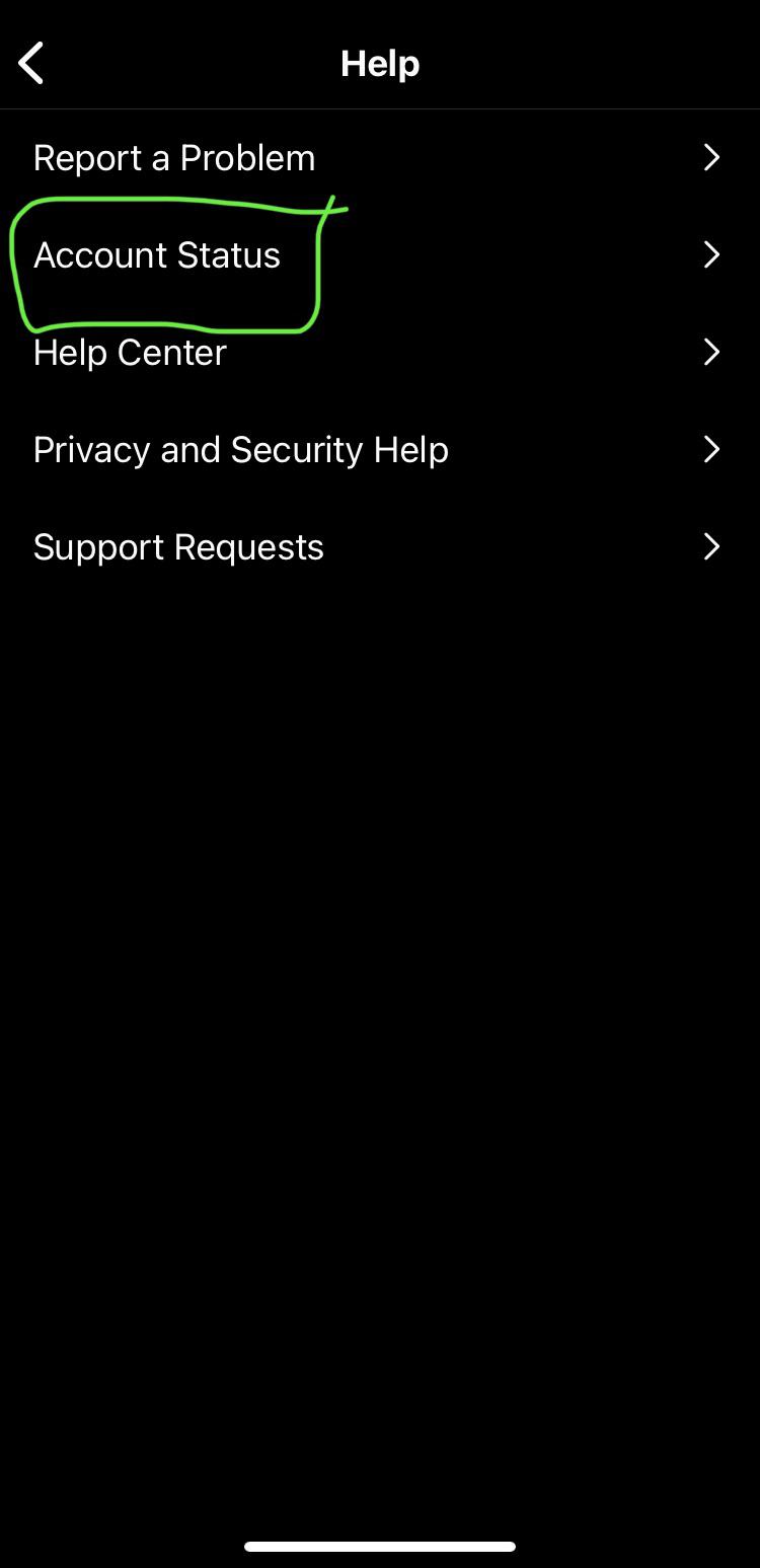 How to find your Account Status since the new instagram update. | Scrolller