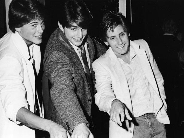 Rob Lowe, Tom Cruise, and Emilio Estevez in 1982 | Scrolller