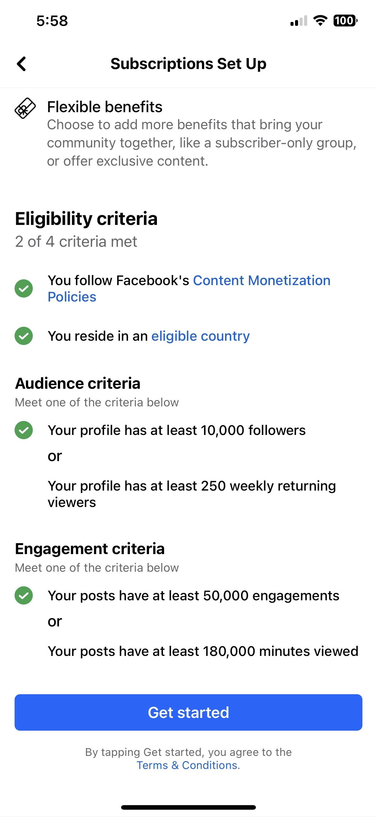 How to fix Content Monetization Policies? Why does it says I follow it in Subscription Set-up ...