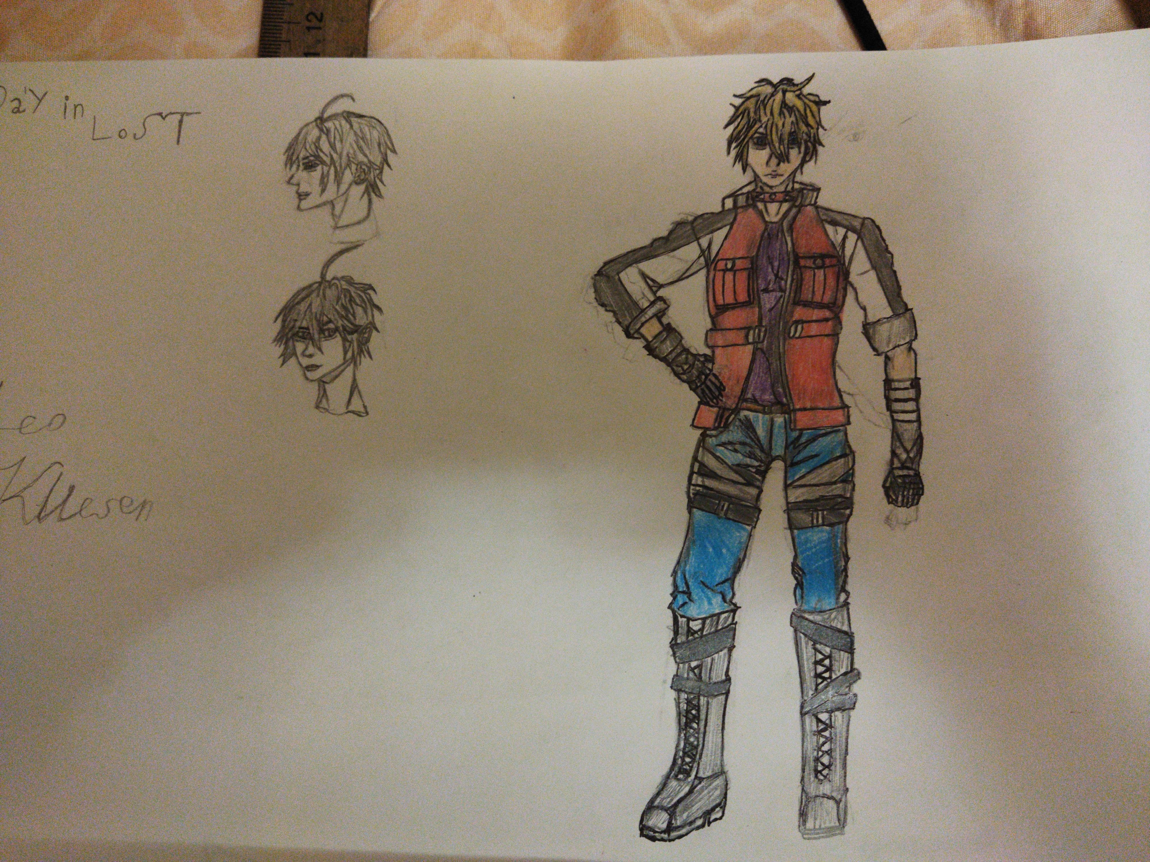 My early sketches, the female version of Leo. | Scrolller