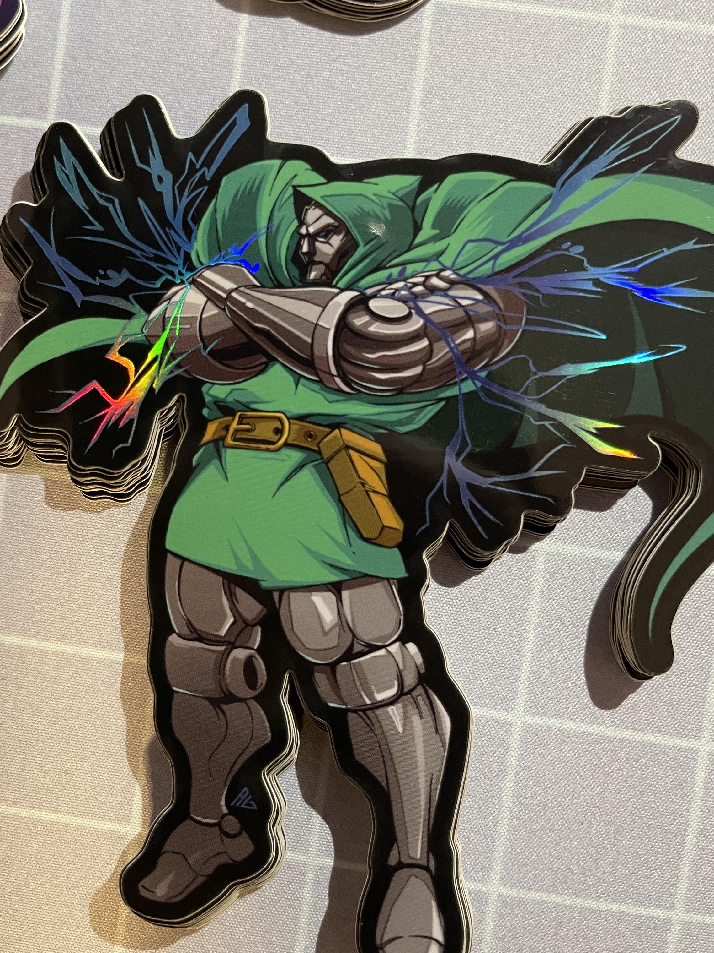 I made some holographic stickers based on my favorite game Marvel vs Capcom! | Scrolller