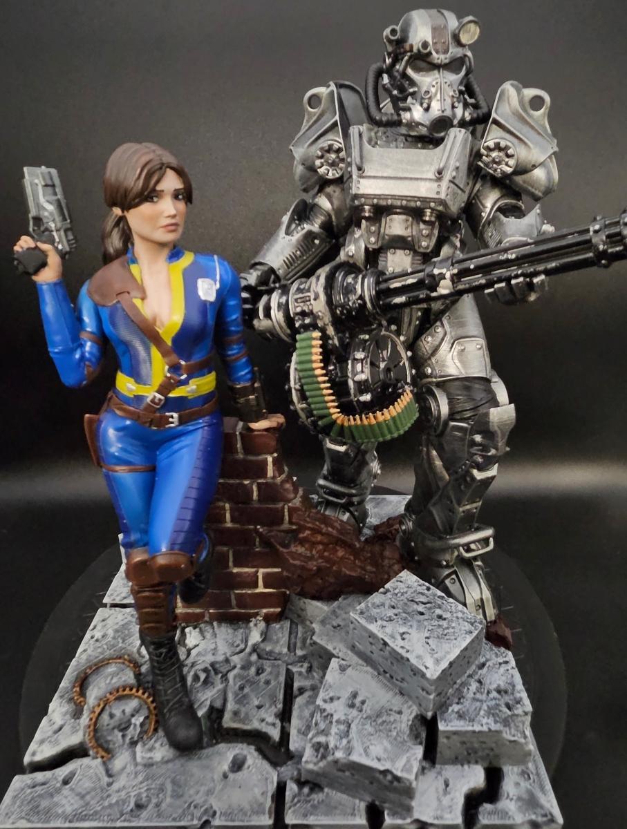 Printed and painted Fallout Lucy T60 diorama | Scrolller