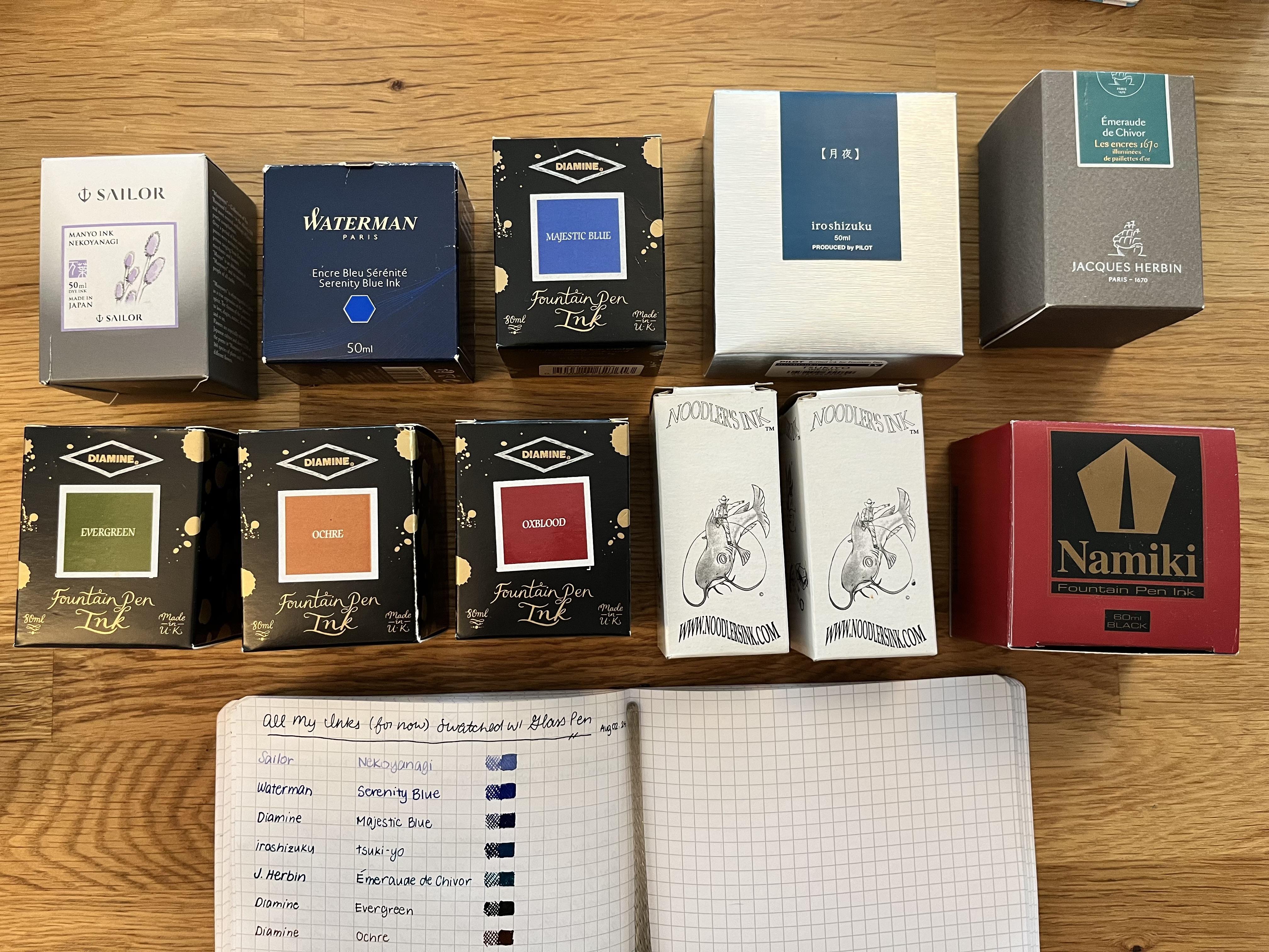 A swatch of all my inks! | Scrolller