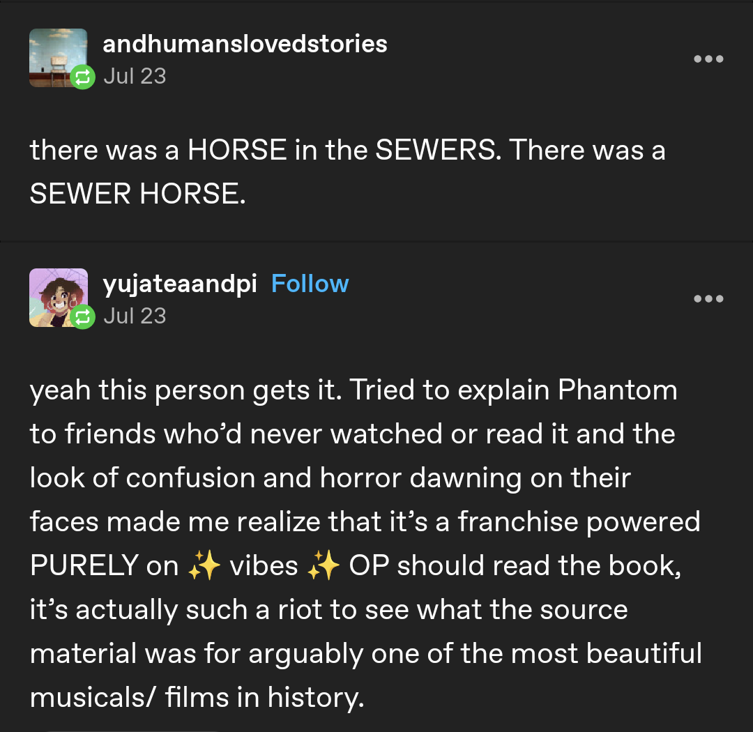 Phantom of the Opera is good, actually | Scrolller