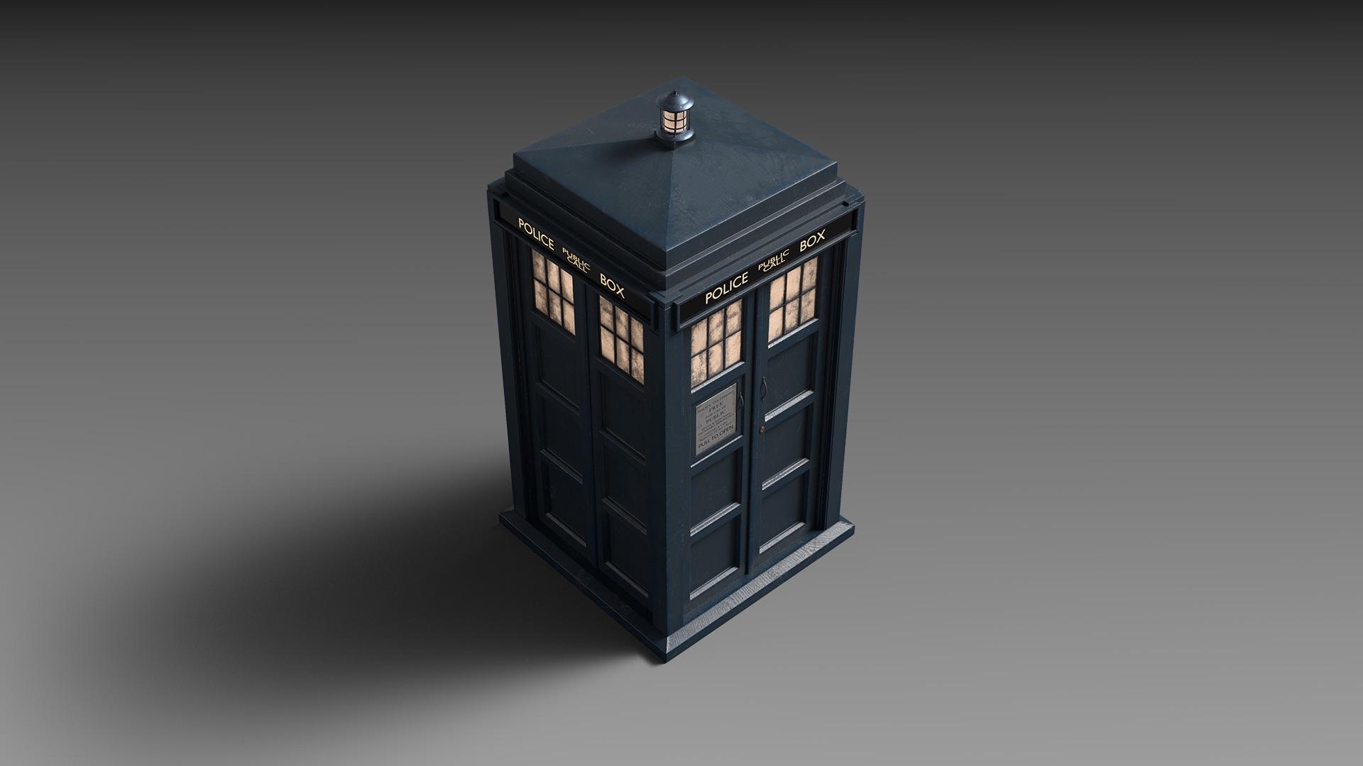 Doctor Who Tardis Exterior 3D Model | Scrolller