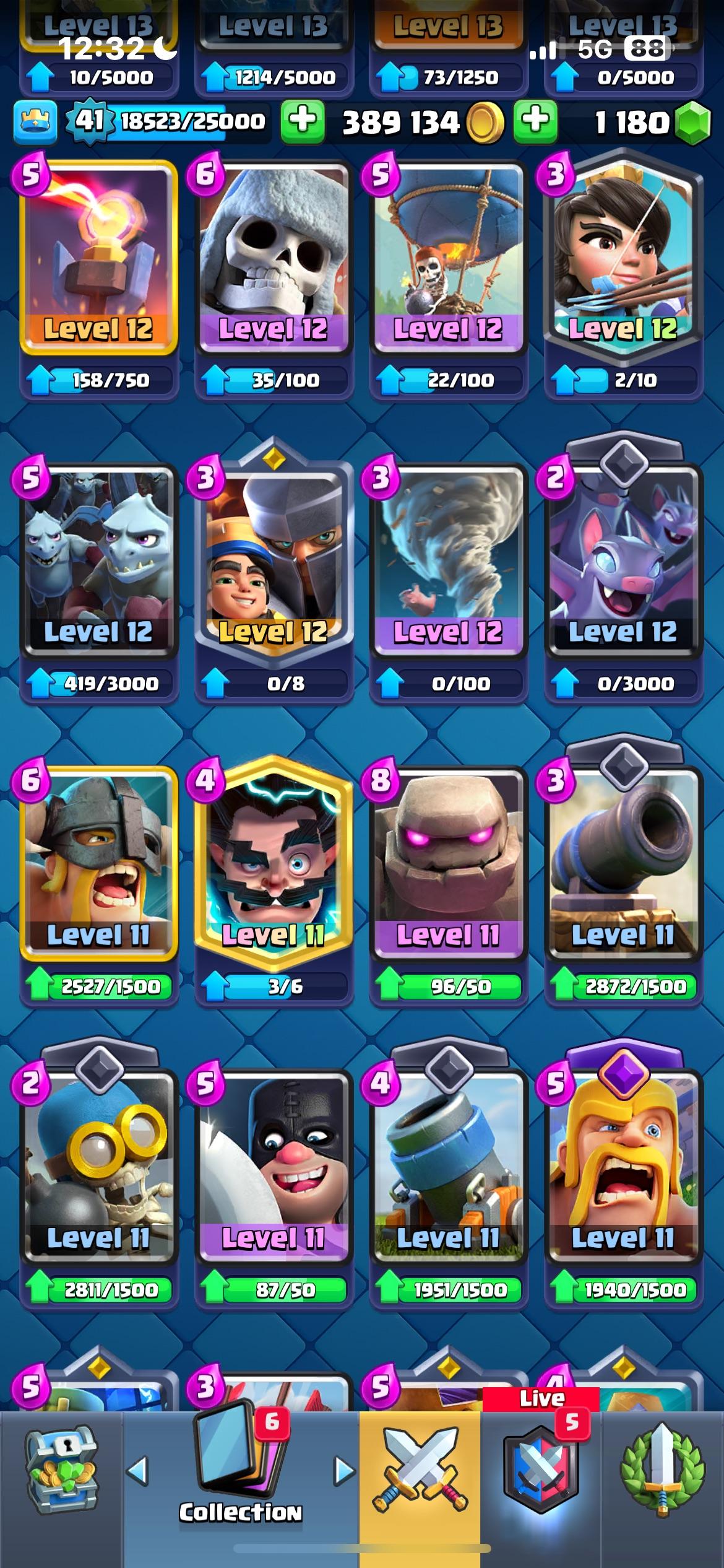 Create my deck based on my levels? | Scrolller