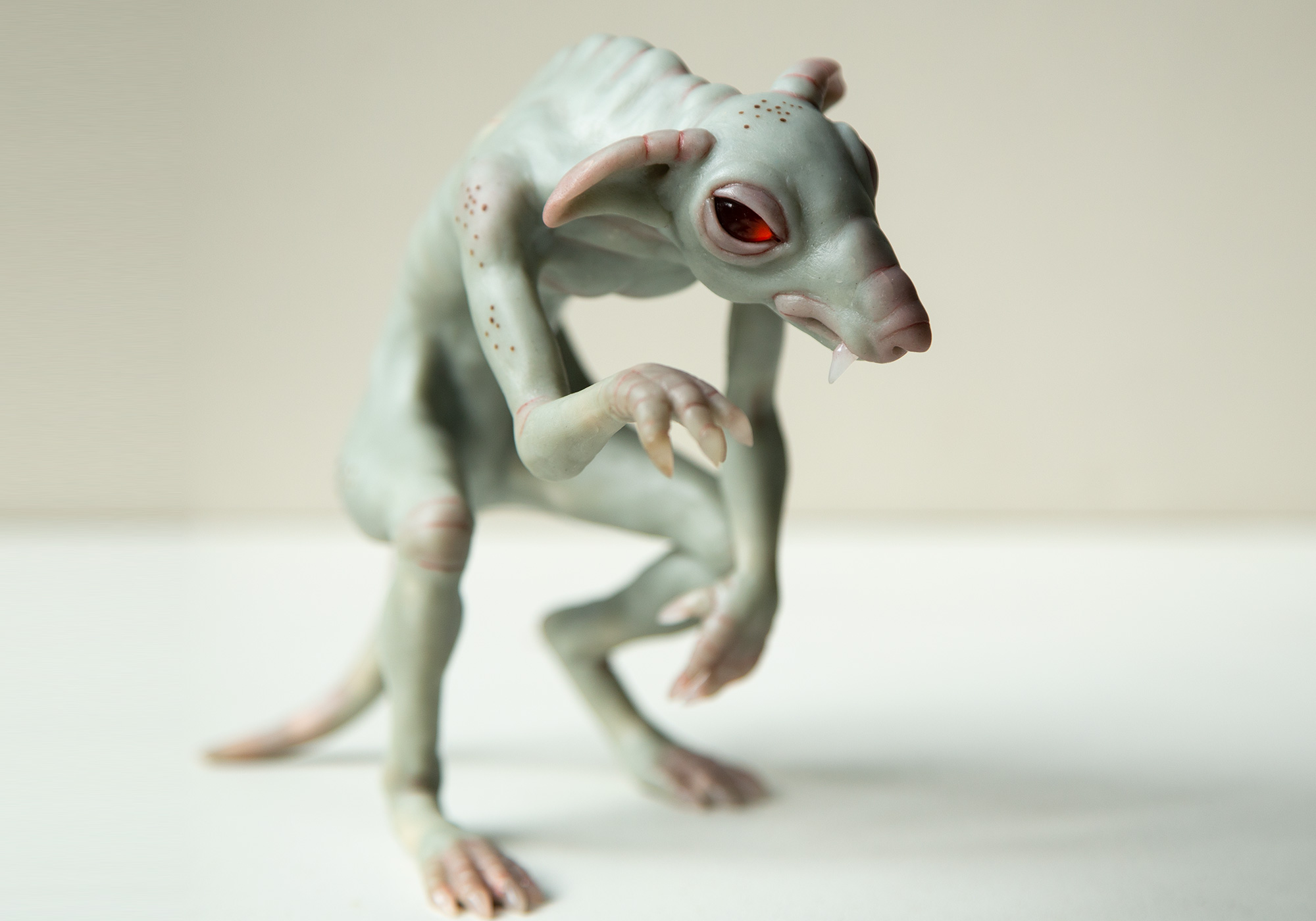 Texas folklore cryptid creature - Chupacabra. (my interpretation, sculpture) | Scrolller