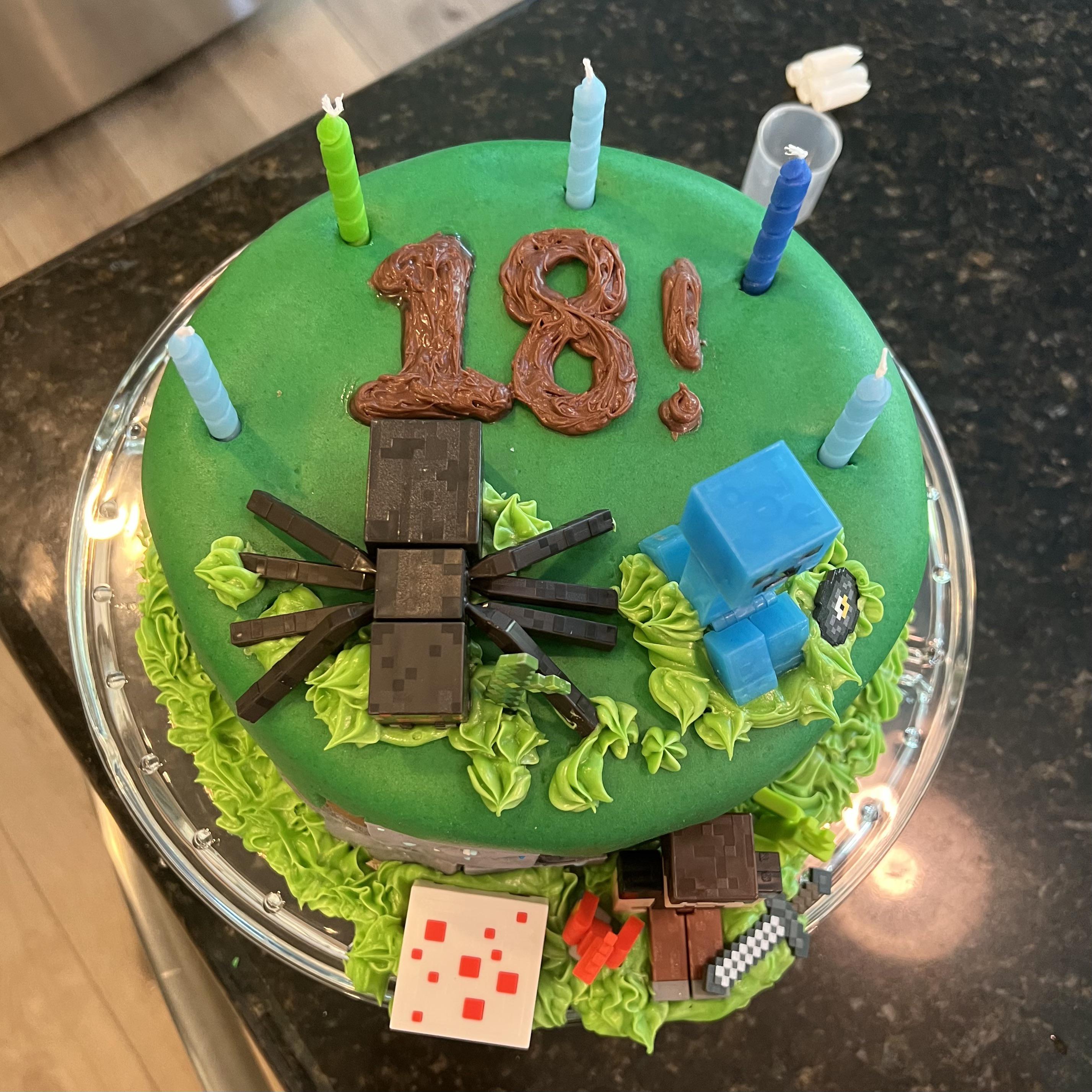 Thought this might belong here, heres my brothers bday cake I made for him | Scrolller