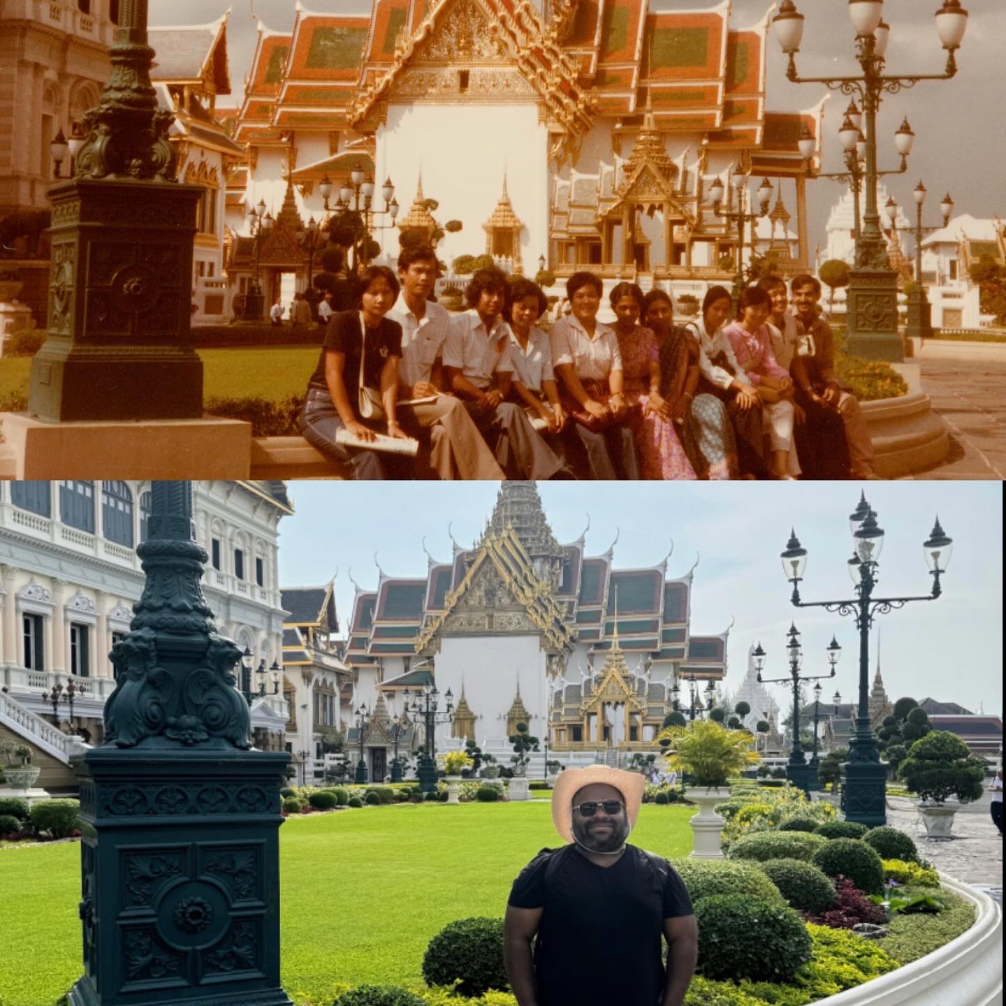 [1982] My mom and me, same place in Bangkok, 42 years apart | Scrolller