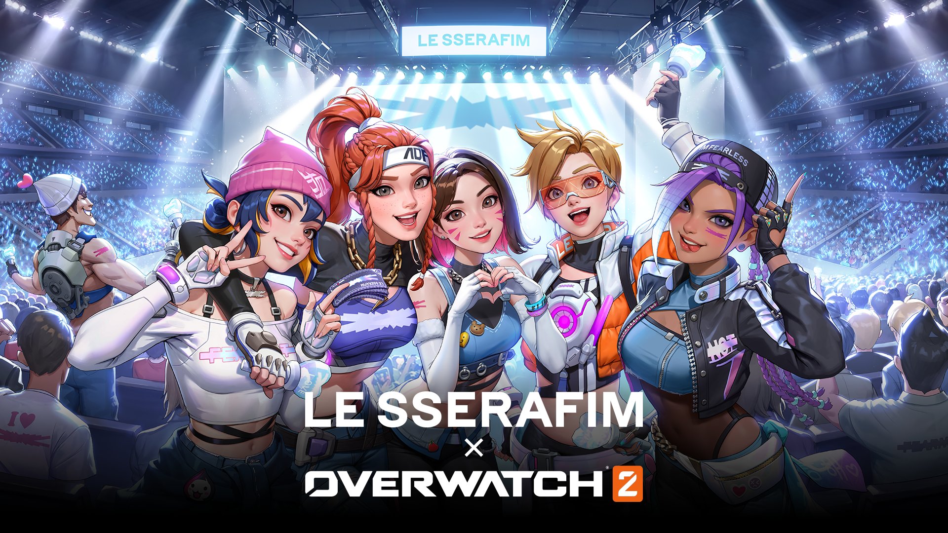 LE SSERAFIM x Overwatch 2 event's artwork | Scrolller