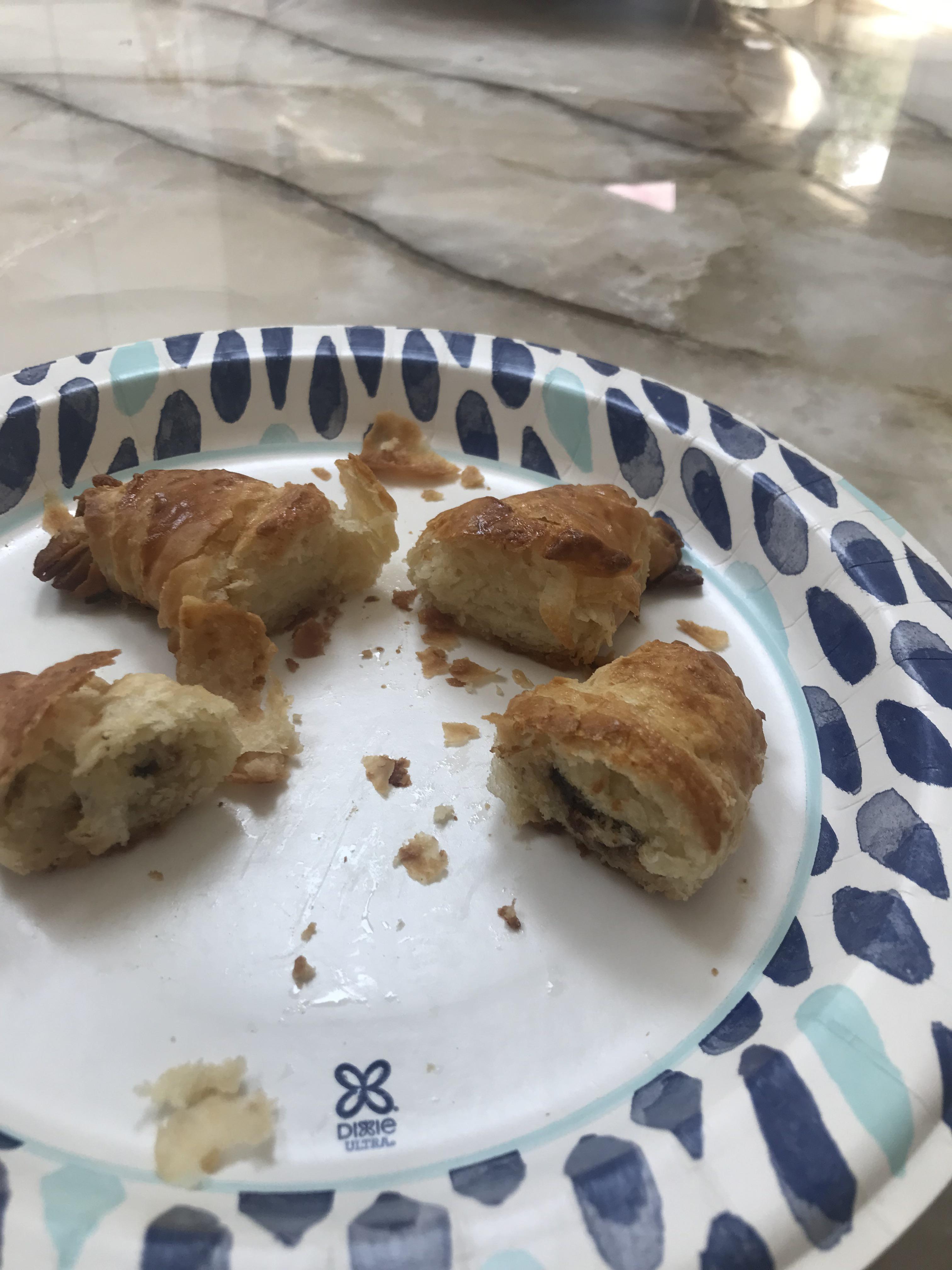 First attempt at croissants chocolate and regular | Scrolller