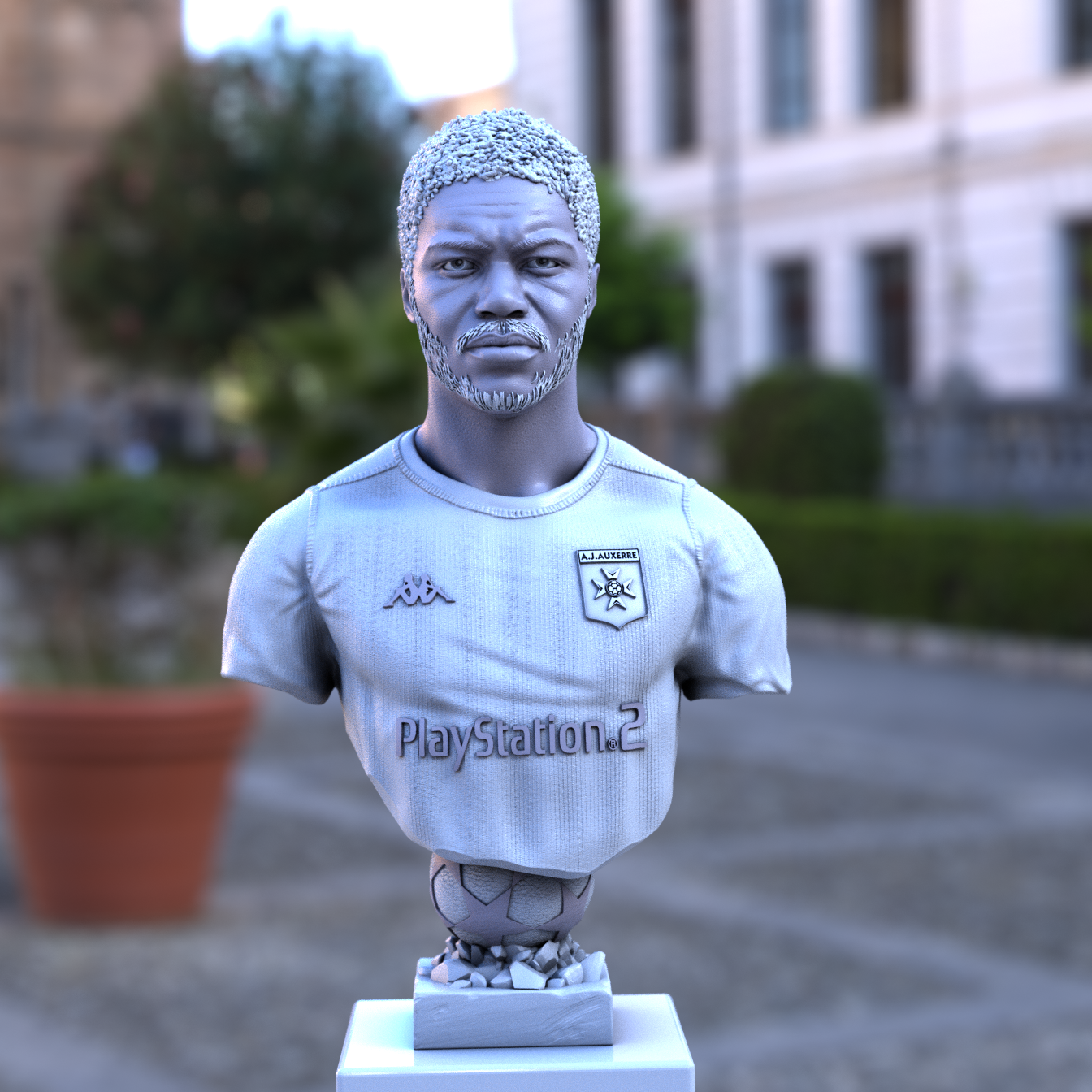 Djibril Cisse bust done in blender. | Scrolller