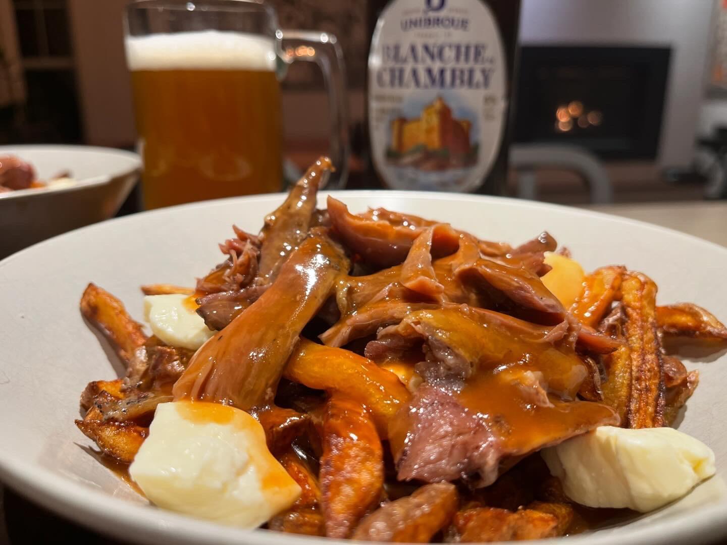 [homemade]confit duck poutine with a Blanche beer gravy. | Scrolller